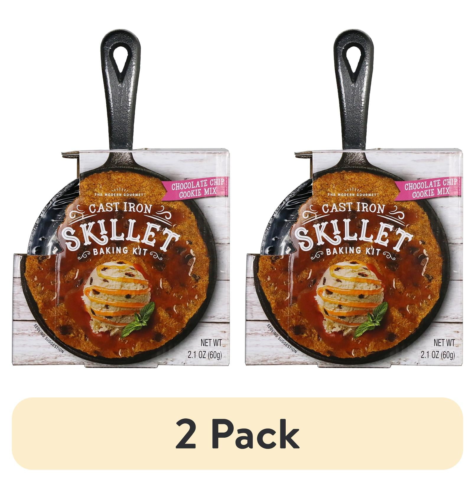 (2 pack) The Modern Gourmet, Cast Iron Chocolate Chip Skillet Baking ...