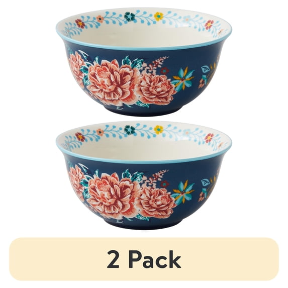 The Pioneer Woman Keepsake Floral Stoneware Bowl - Walmart.com