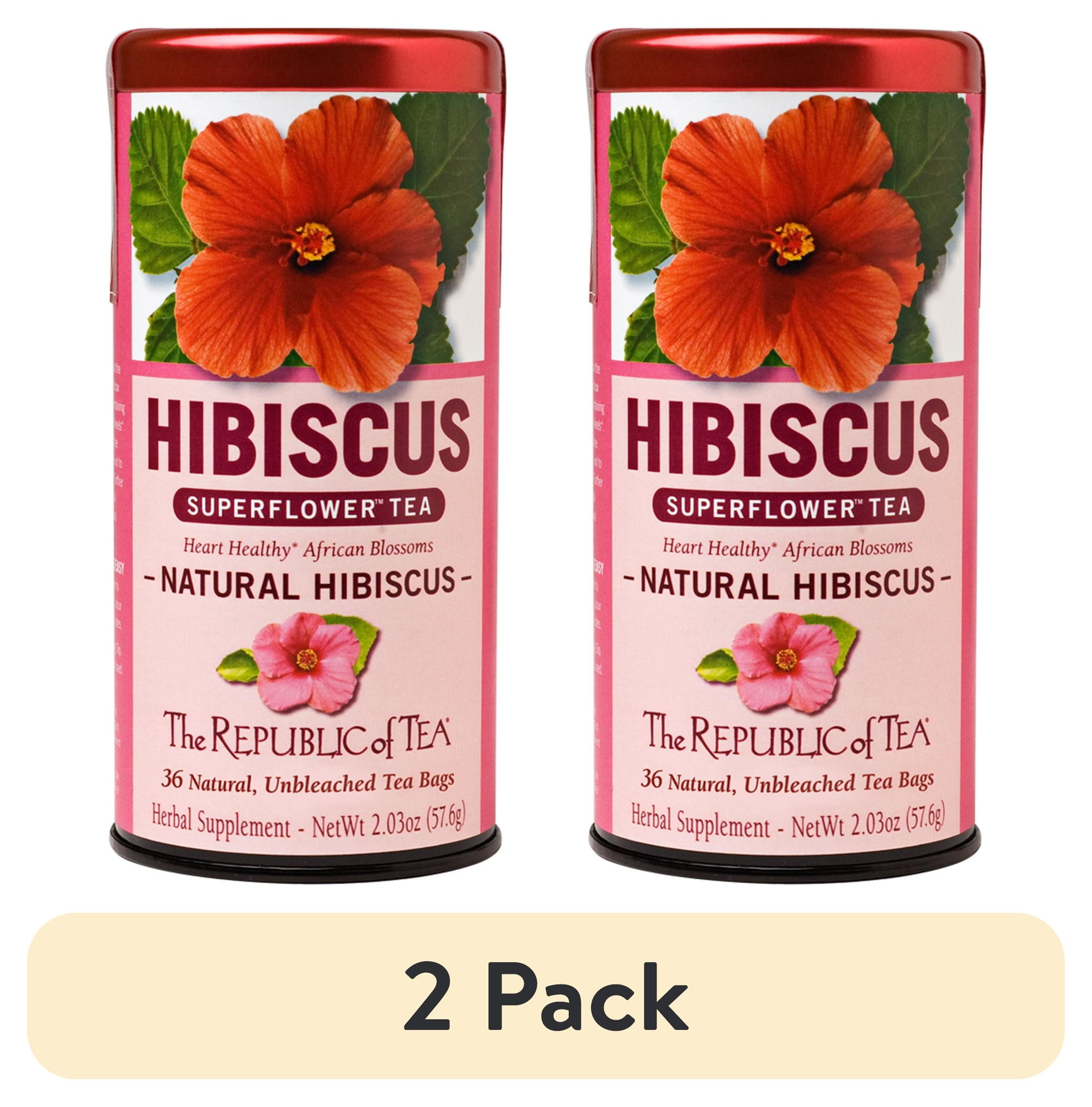 (2 pack) The Republic of Tea Natural Hibiscus Tea - Walmart.com