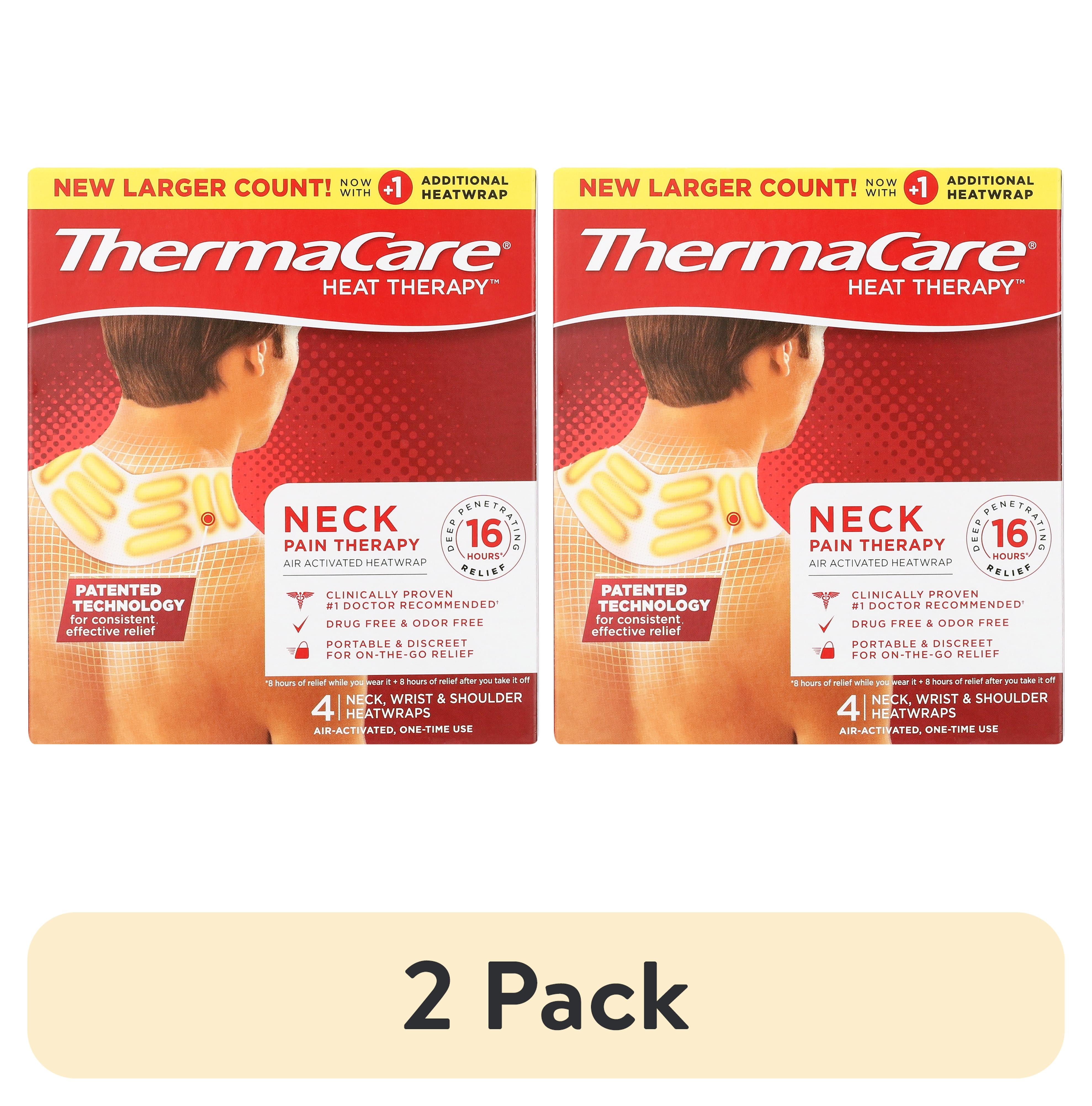 (2 pack) ThermaCare Shoulder, Writst, Neck, & Back Pain Relief Heat ...