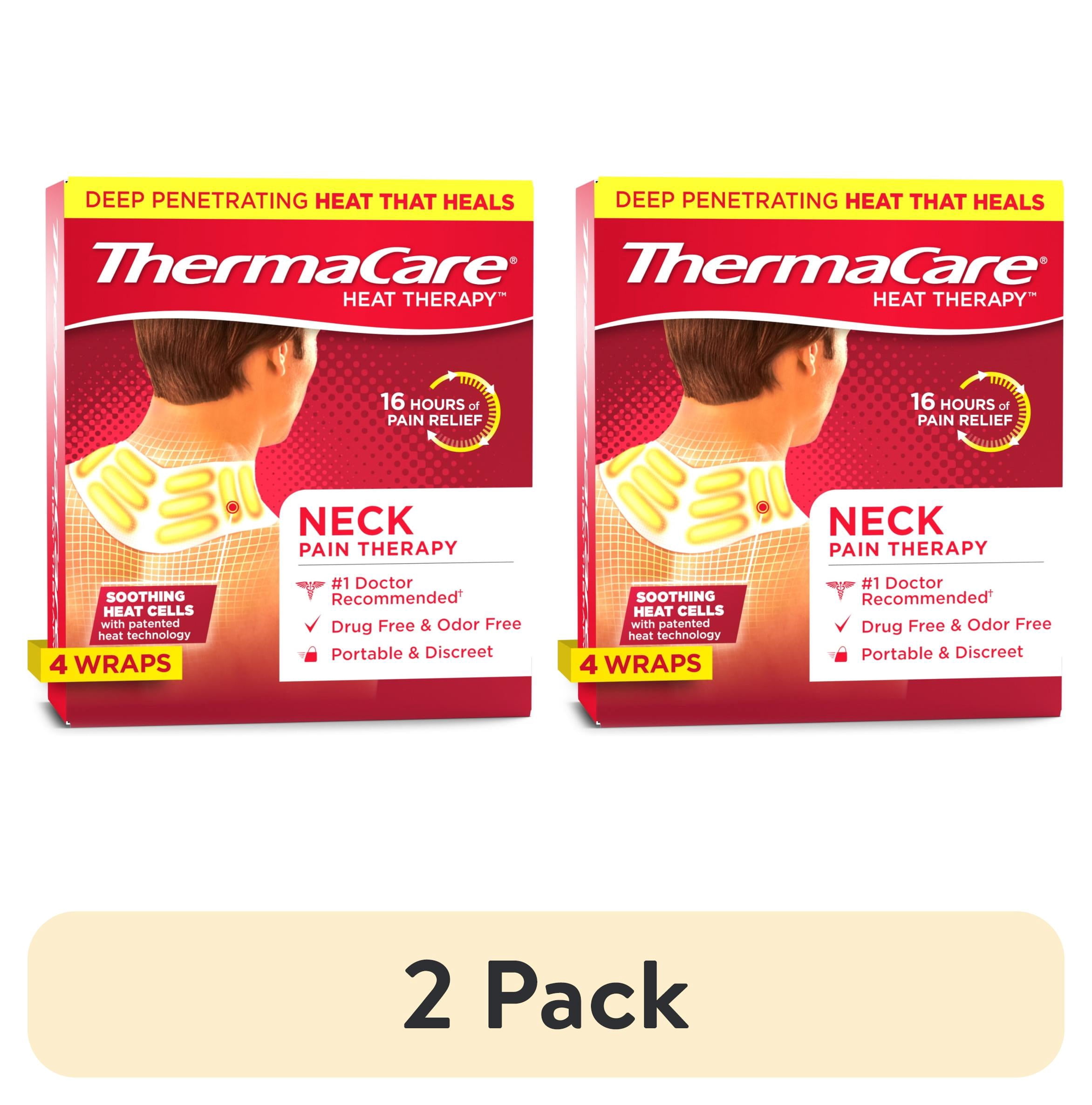 (2 pack) ThermaCare Shoulder, Writst, Neck, & Back Pain Relief Heat ...