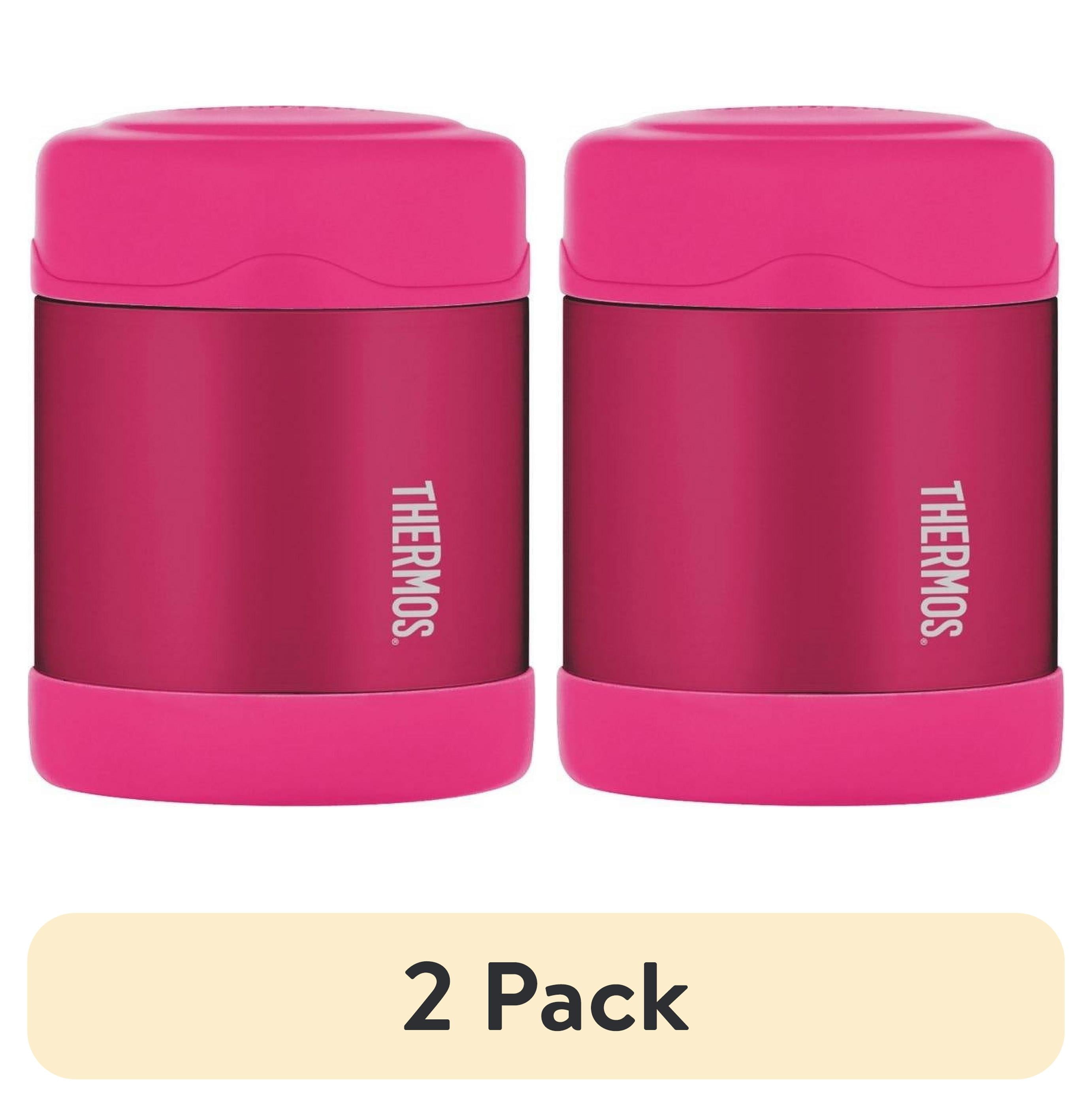 (2 pack) Thermos Vacuum Insulated Stainless Steel Food Jar, 10oz, Pink ...