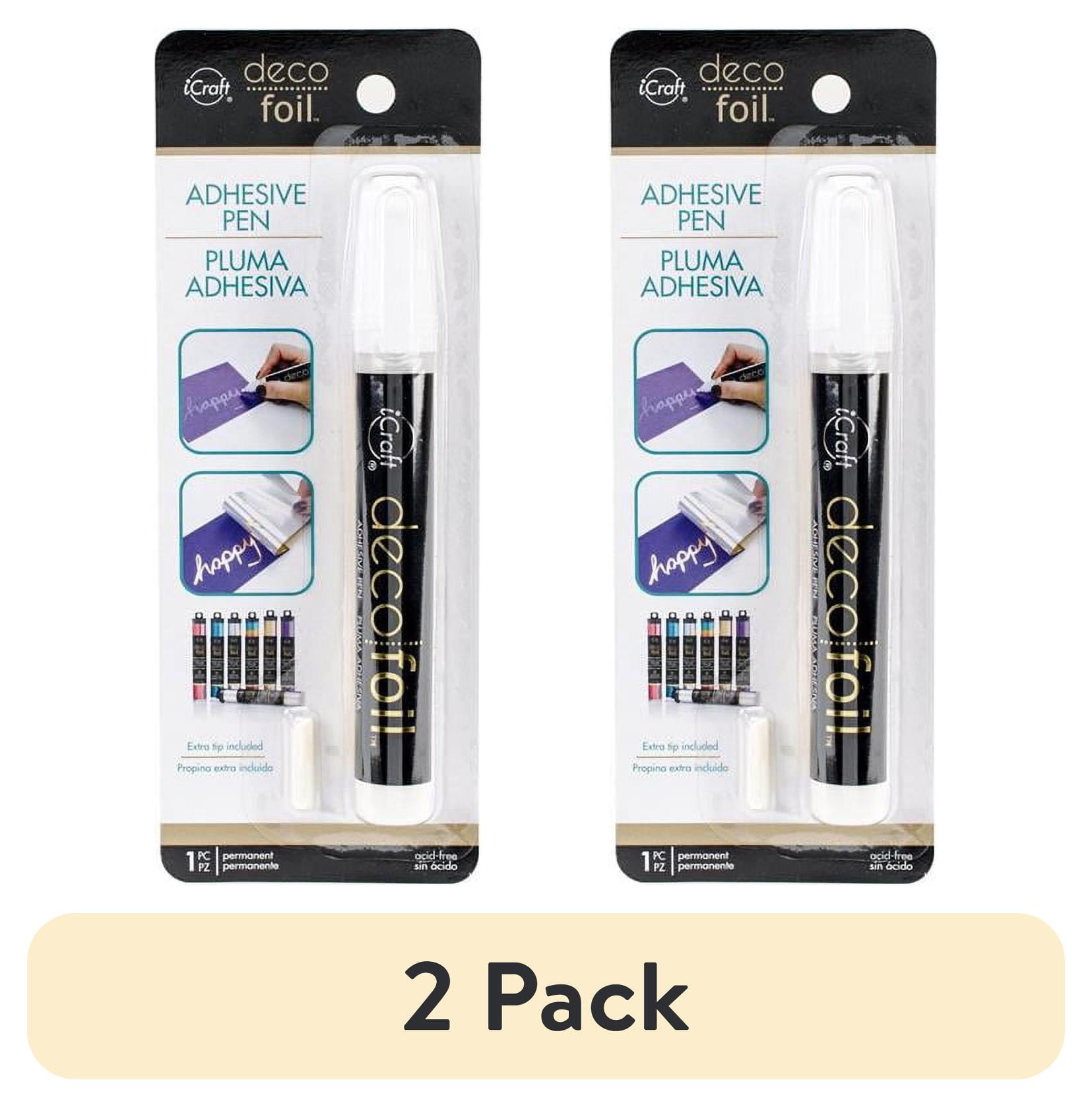 (2 pack) Thermoweb DF4824 Deco Foil Adhesive Pen - 0.34 fl oz - Walmart.com