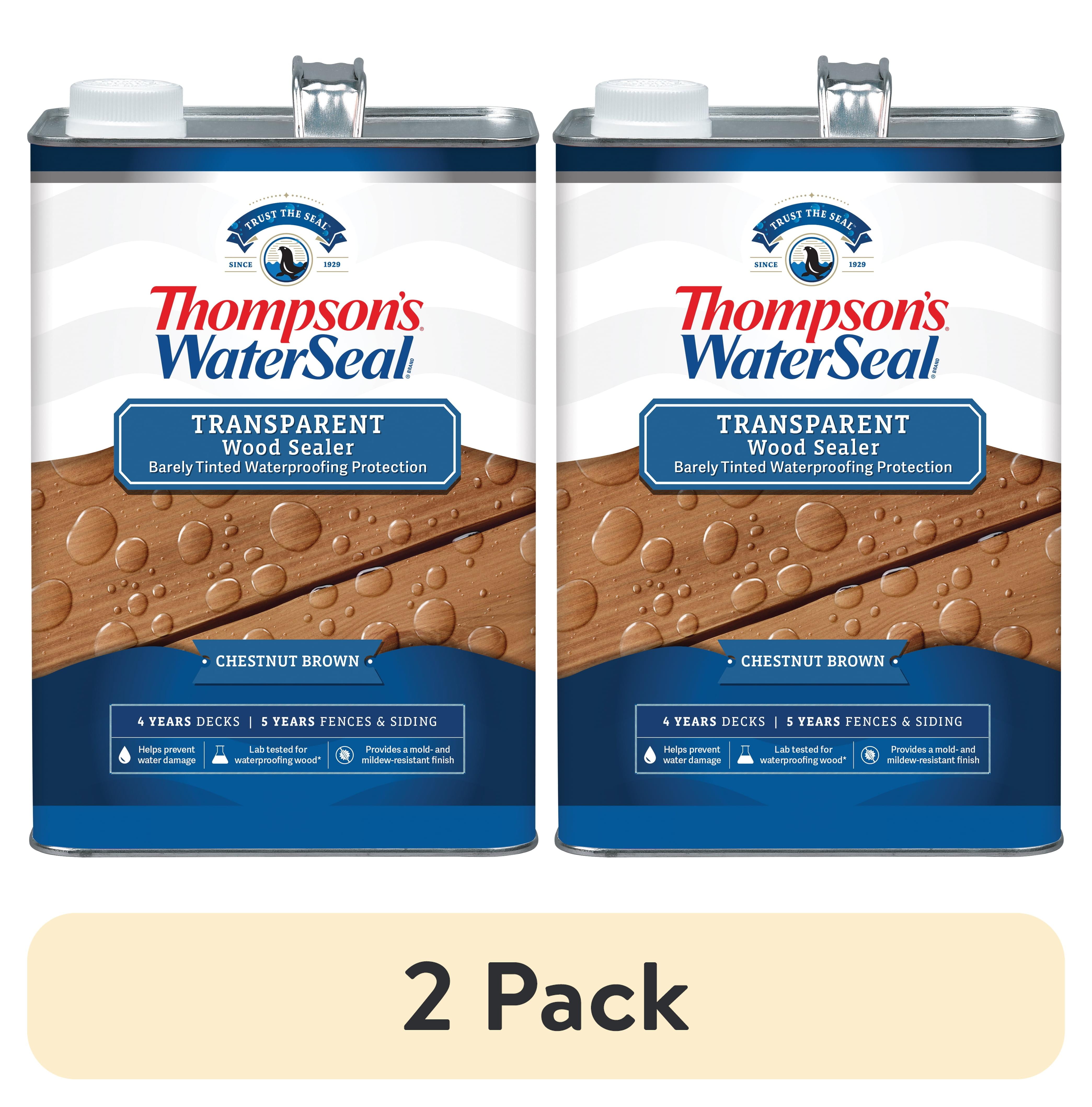 (2 pack) Thompson's WaterSeal TH.091301-16 Transparent Wood Sealer ...