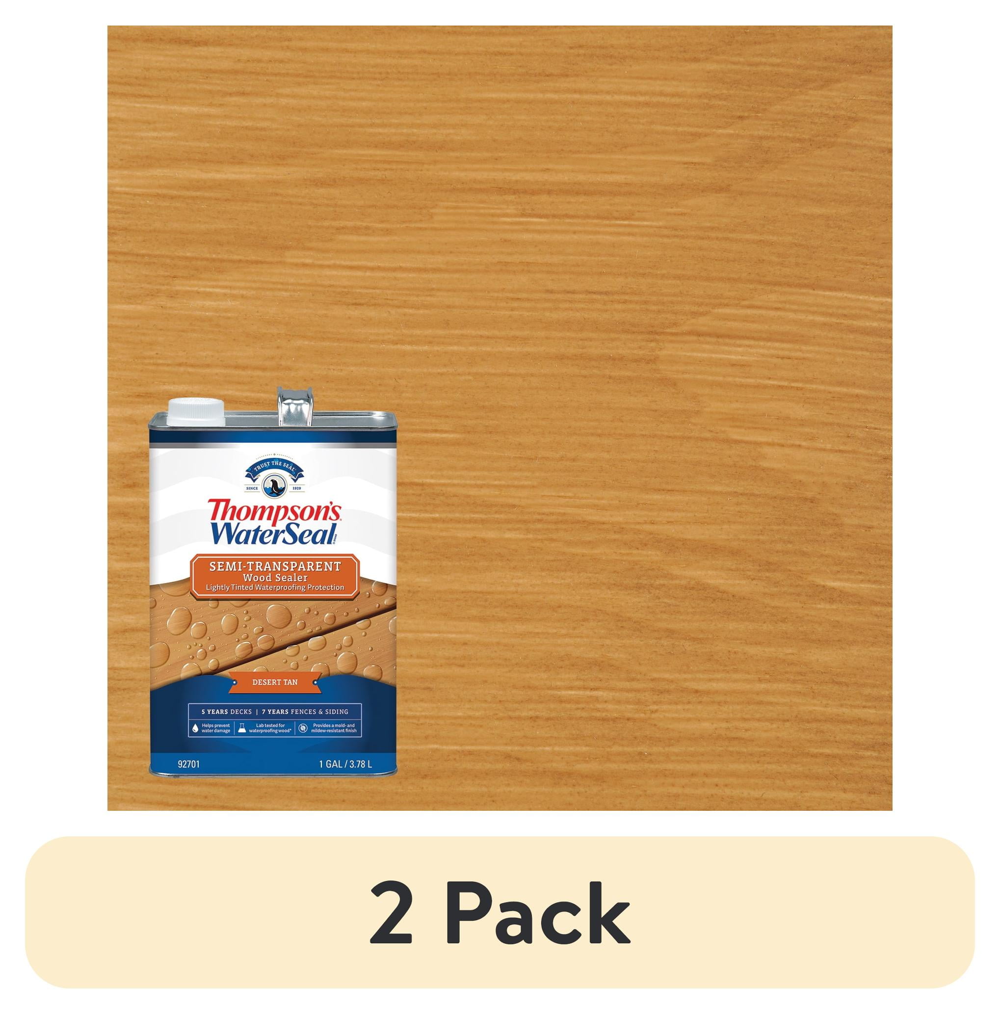 (2 pack) Thompson's WaterSeal TH.092701-16 Semi-Transparent Wood Sealer ...