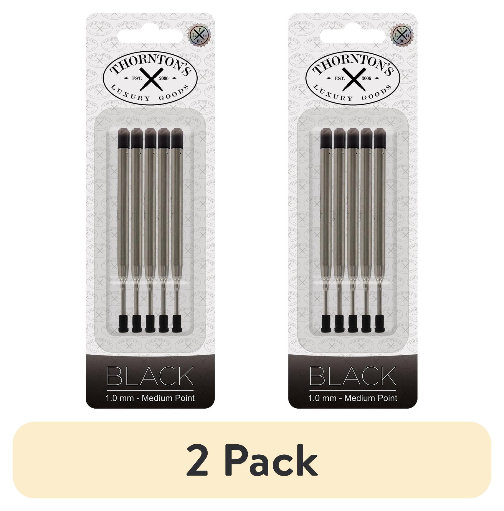 (2 pack) Thornton's Luxury Goods Ballpoint Pen Refills to Fit Parker Style Ballpoint Pens(Pack ...