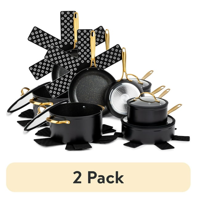 (2 pack) Thyme & Table Signature 12-Piece Cookware Set Non-Stick ...