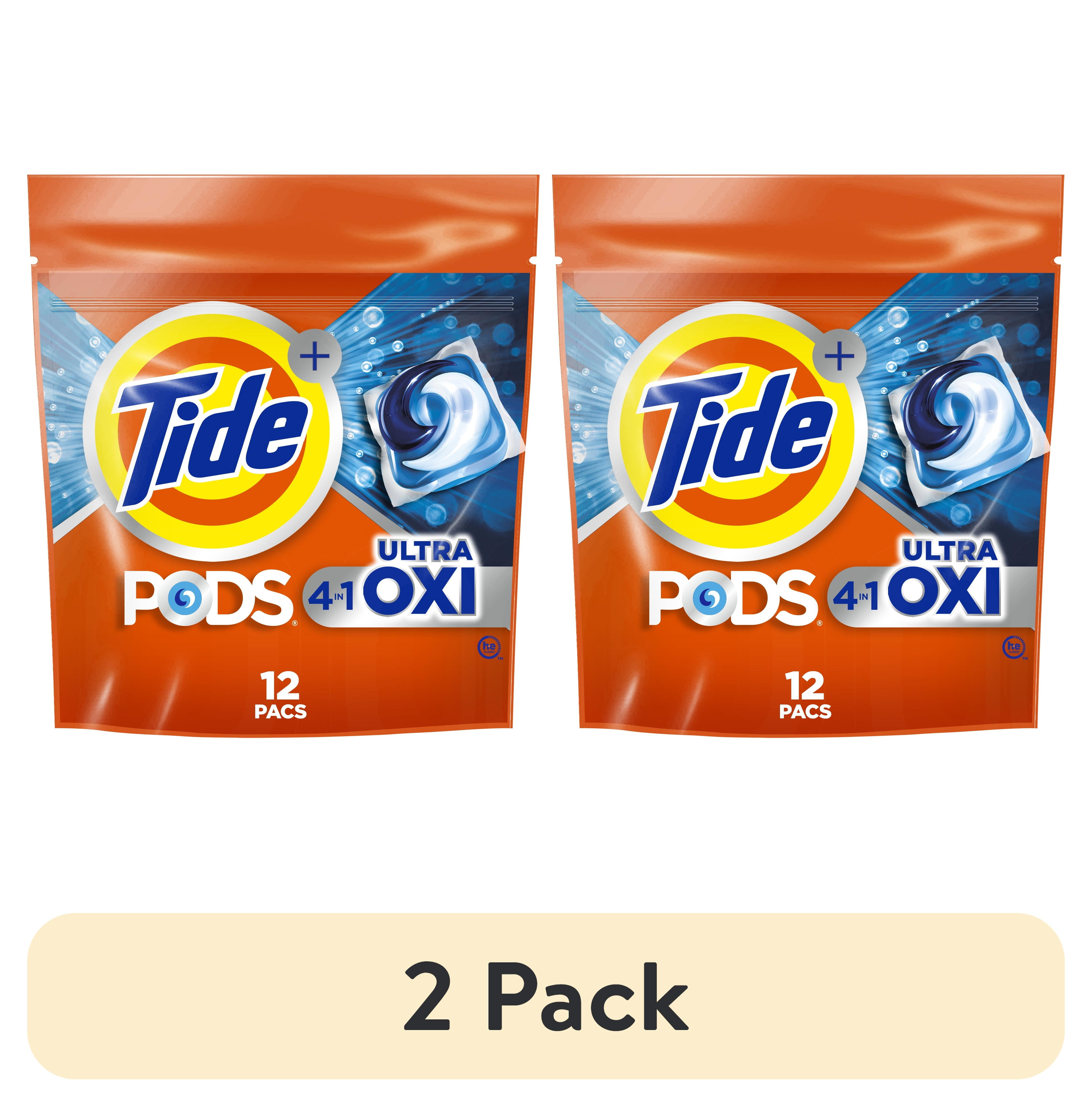 (2 pack) Tide PODS Laundry Detergent Packs, Ultra Oxi, 12 Count ...