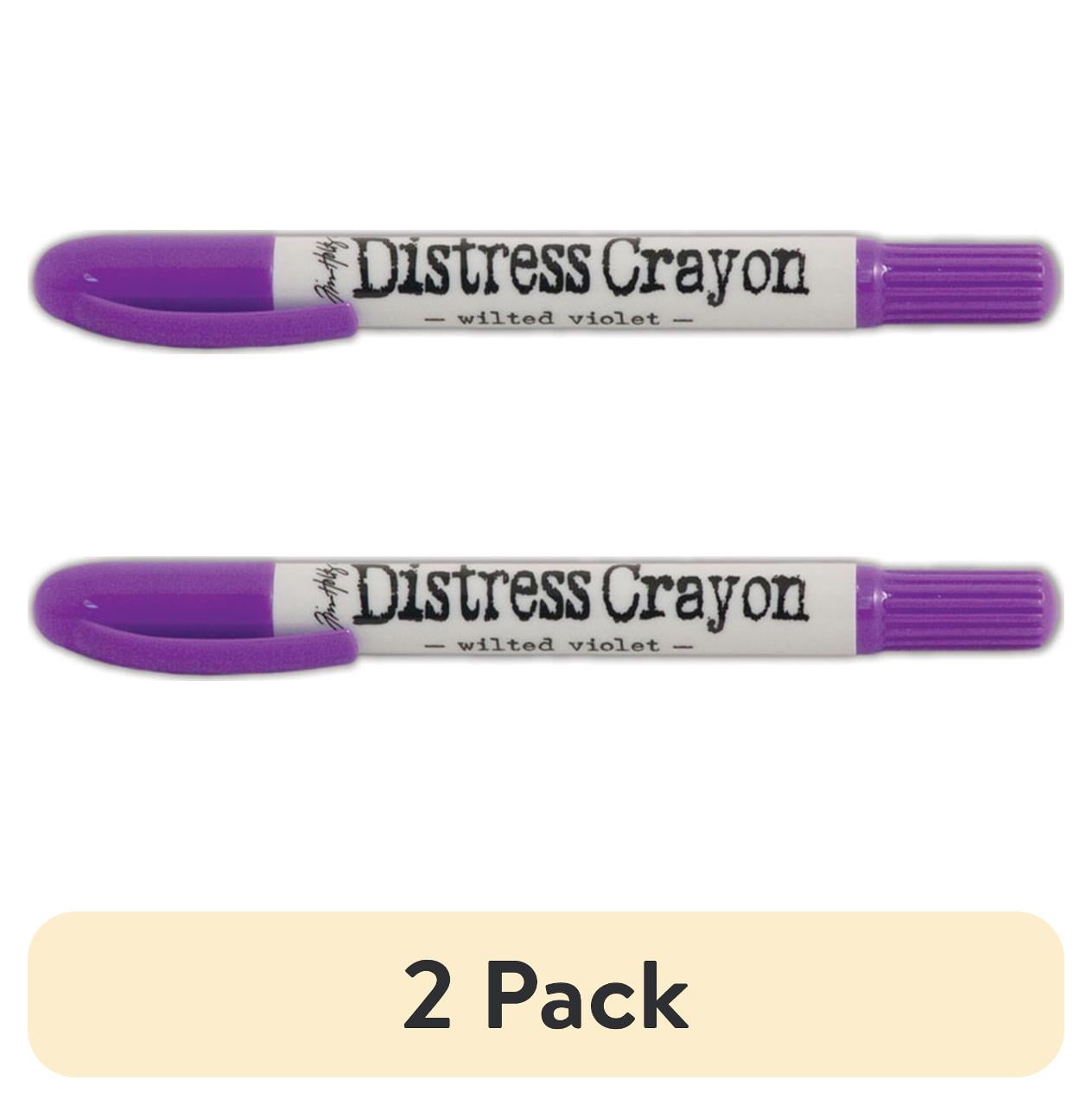 (2 pack) Tim Holtz Distress Crayons-Wilted Violet - Walmart.com