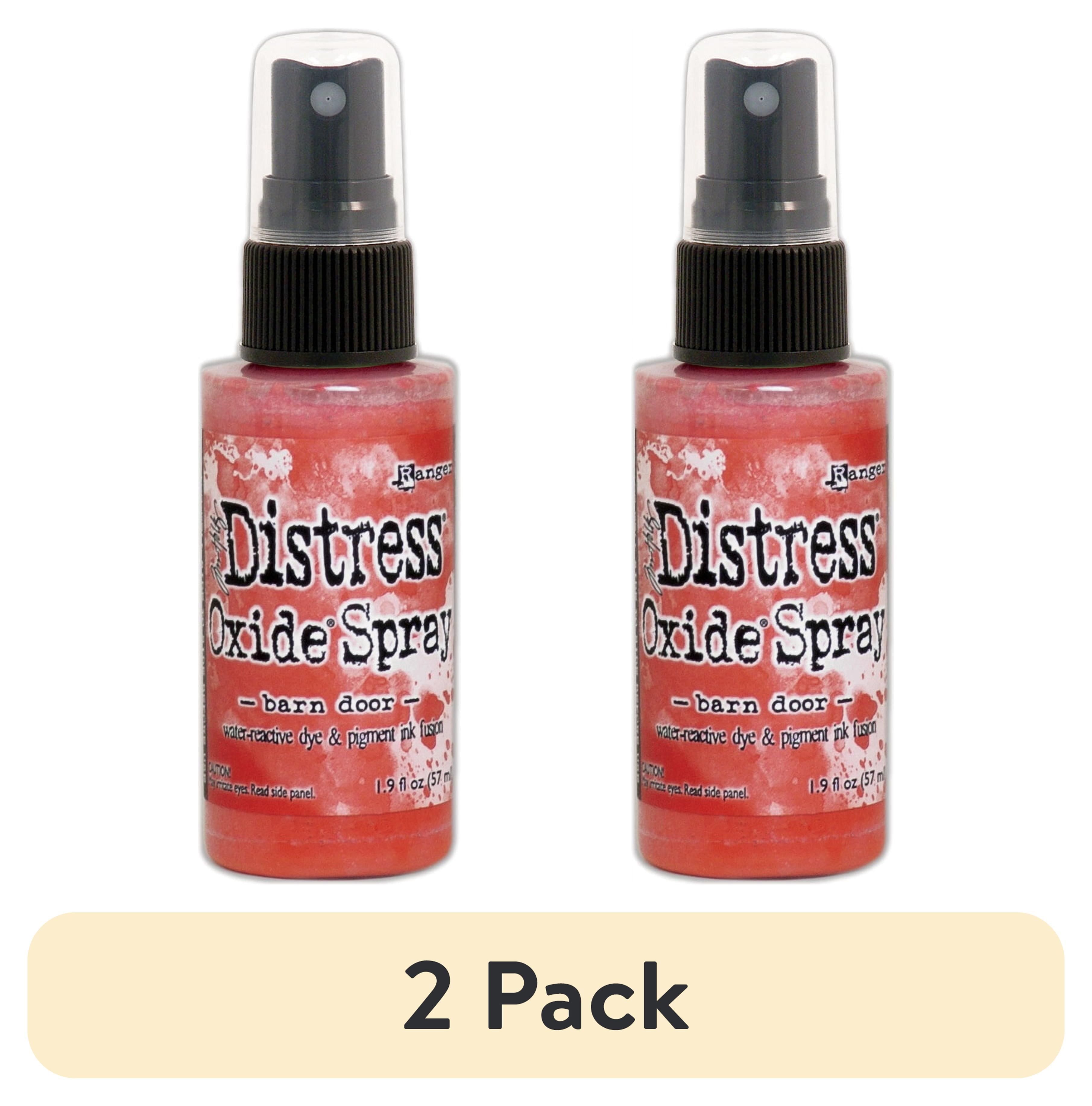 (2 pack) Tim Holtz Distress Oxide Spray 1.9fl oz-Barn Door - Walmart.com