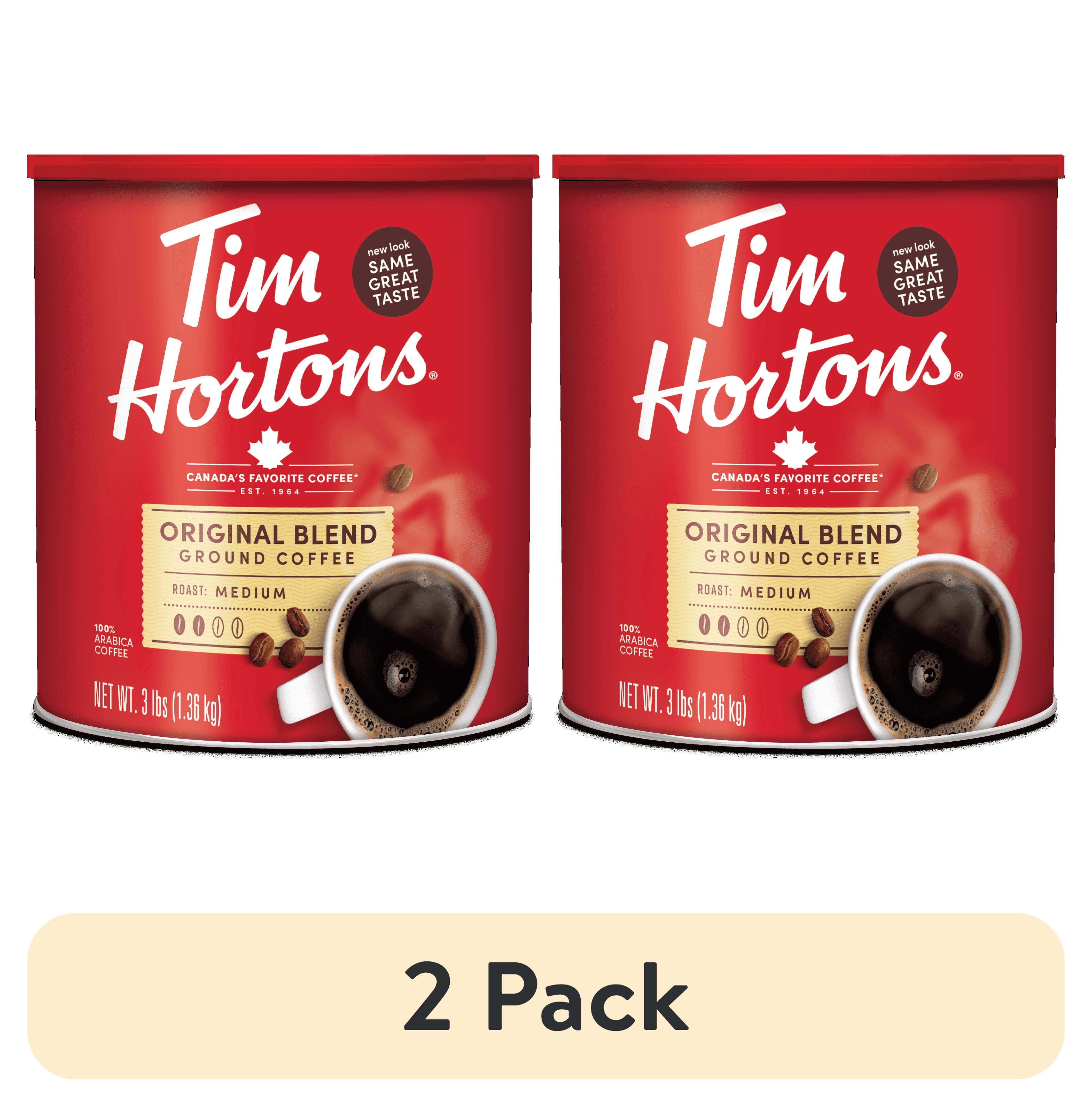 (2 pack) Tim Hortons, Original Blend, Ground Coffee, 100% Arabica ...