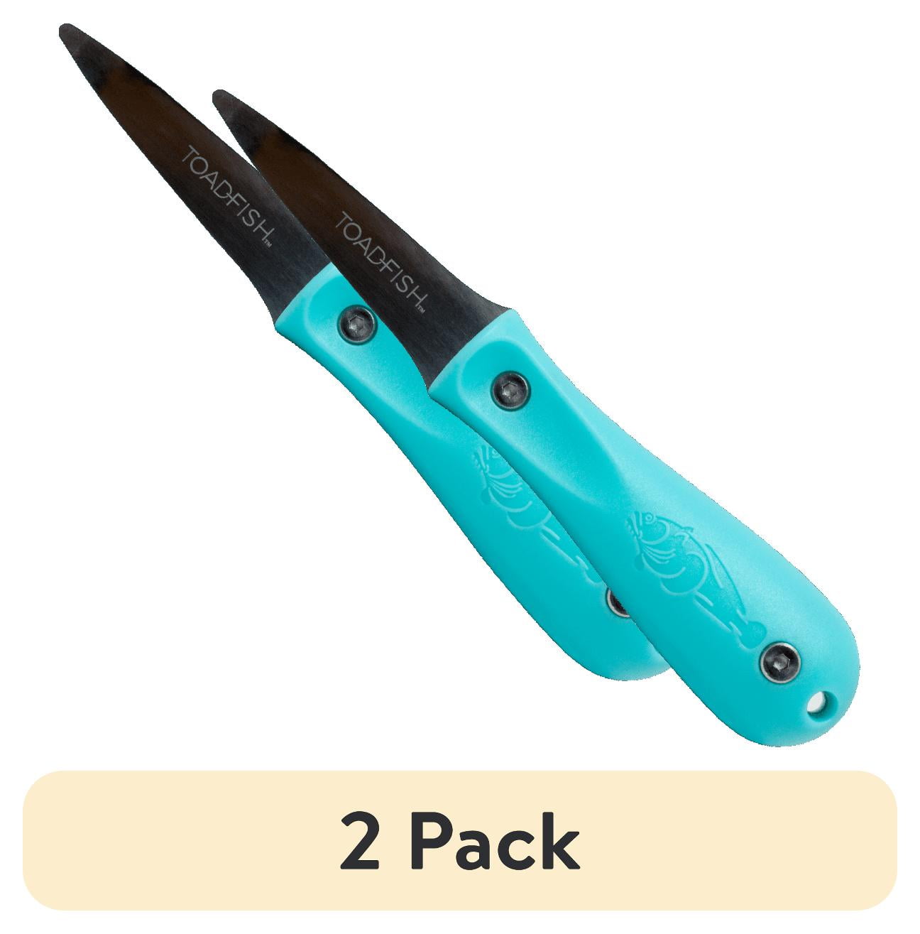 (2 pack) Toad Fish Stainless Steel Oyster Knife Shellfish Shucker ...