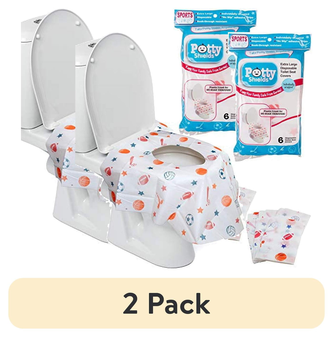 (2 pack) Toilet Seat Covers - Disposable XL Potty Seat Covers ...