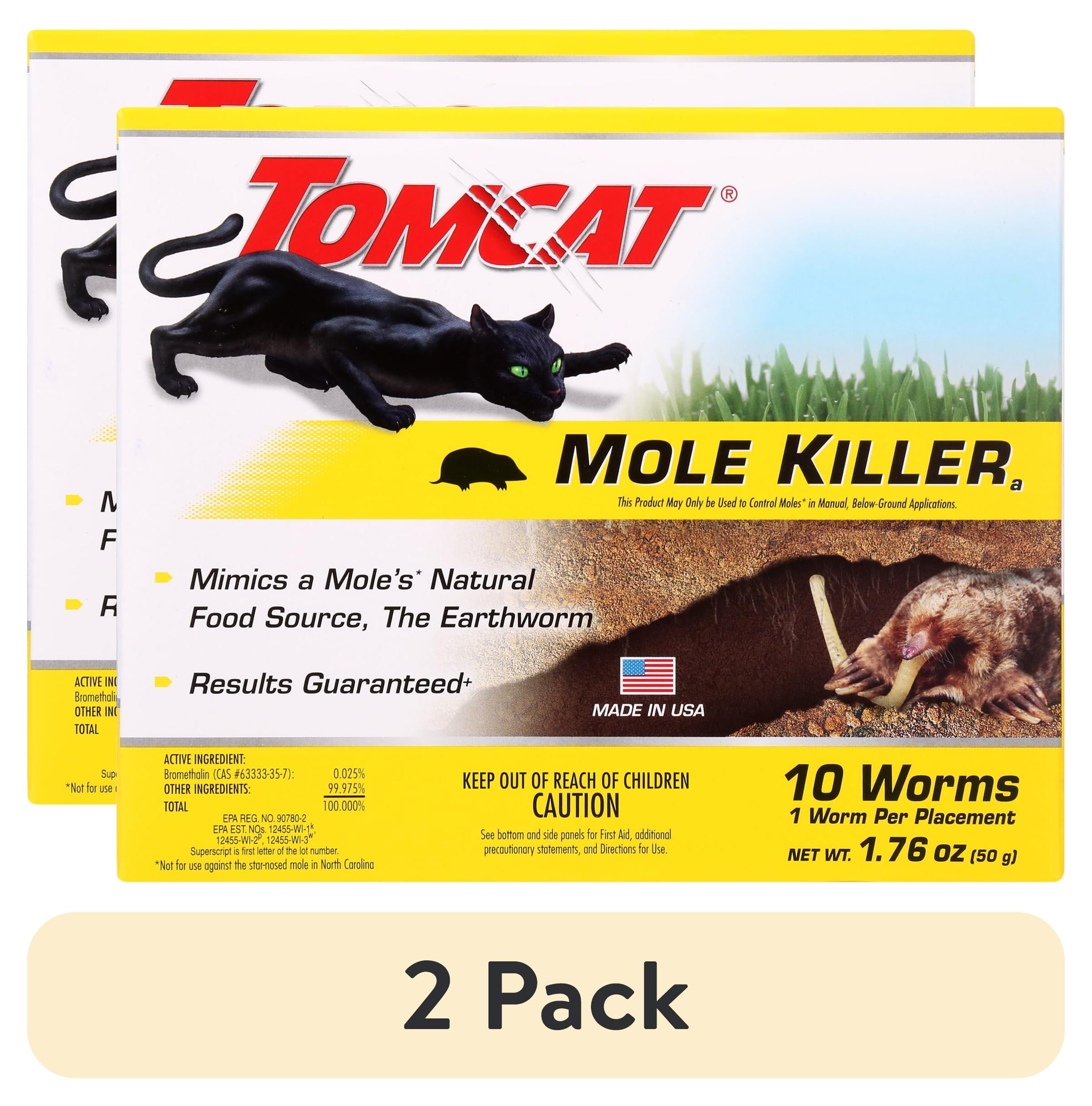 (2 pack) Tomcat Mole Killerₐ, Mimics Natural Food Source, Poison Kills ...