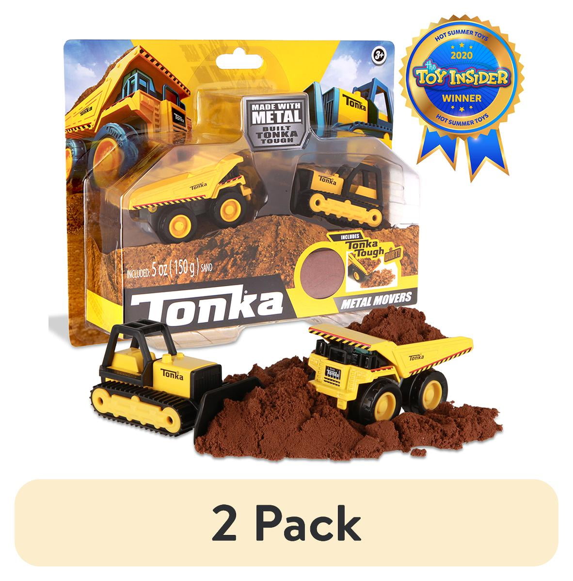 Tonka Metal Movers Mighty Dump Truck Bull Dozer - Ages 3+ - Walmart.com