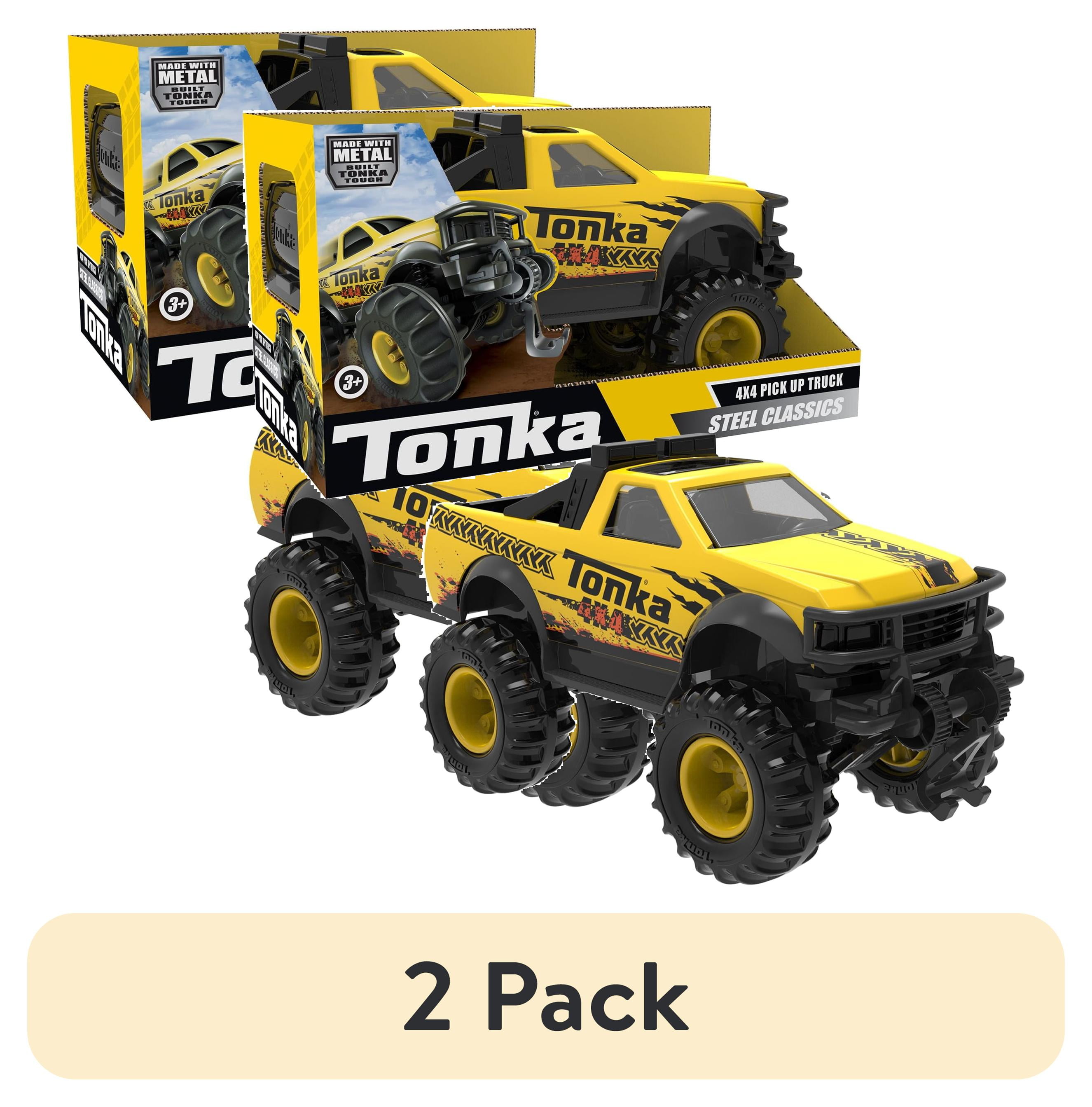 (2 pack) Tonka Steel Classics 4x4 Pickup Truck, Play Vehicle, Great ...