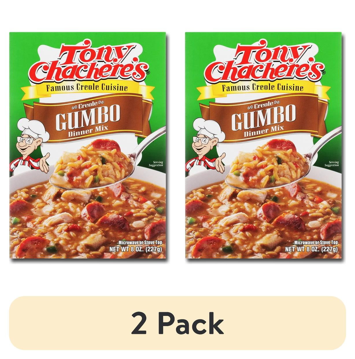 (2 pack) Tony Chachere's, Cajun, Gumbo, Rice Dinner, 1 Box, 8 oz, Shelf ...
