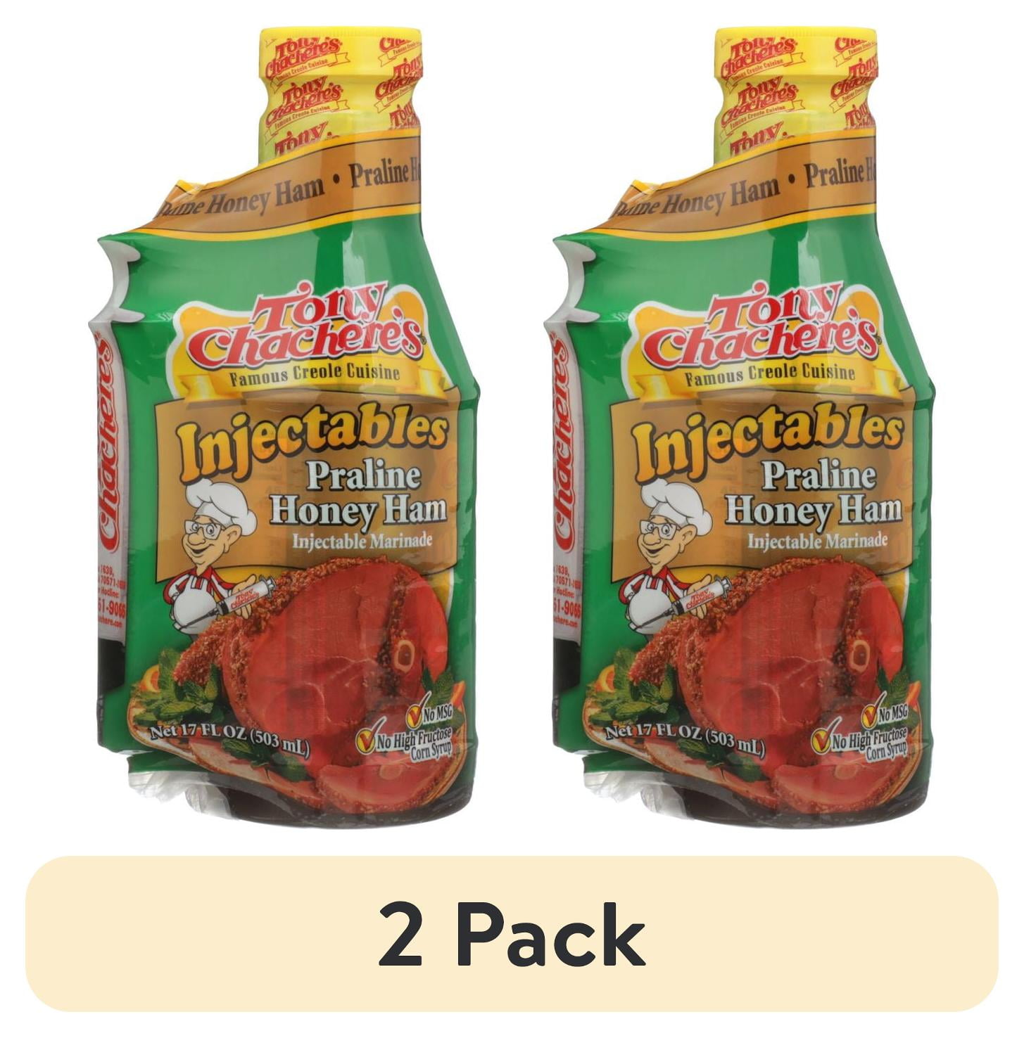 (2 pack) Tony Chachere’s, Marinade, Praline Honey Ham, Cajun ...