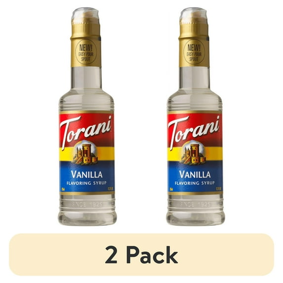 (2 pack) Torani Original Vanilla Syrup, 12.7 fl oz - Walmart.com