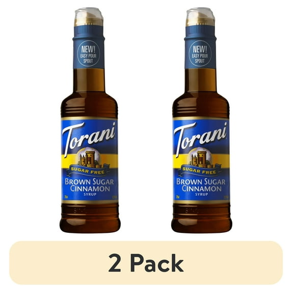 (2 pack) Torani Sugar Free Brown Sugar Cinnamon Syrup, Zero Calorie ...