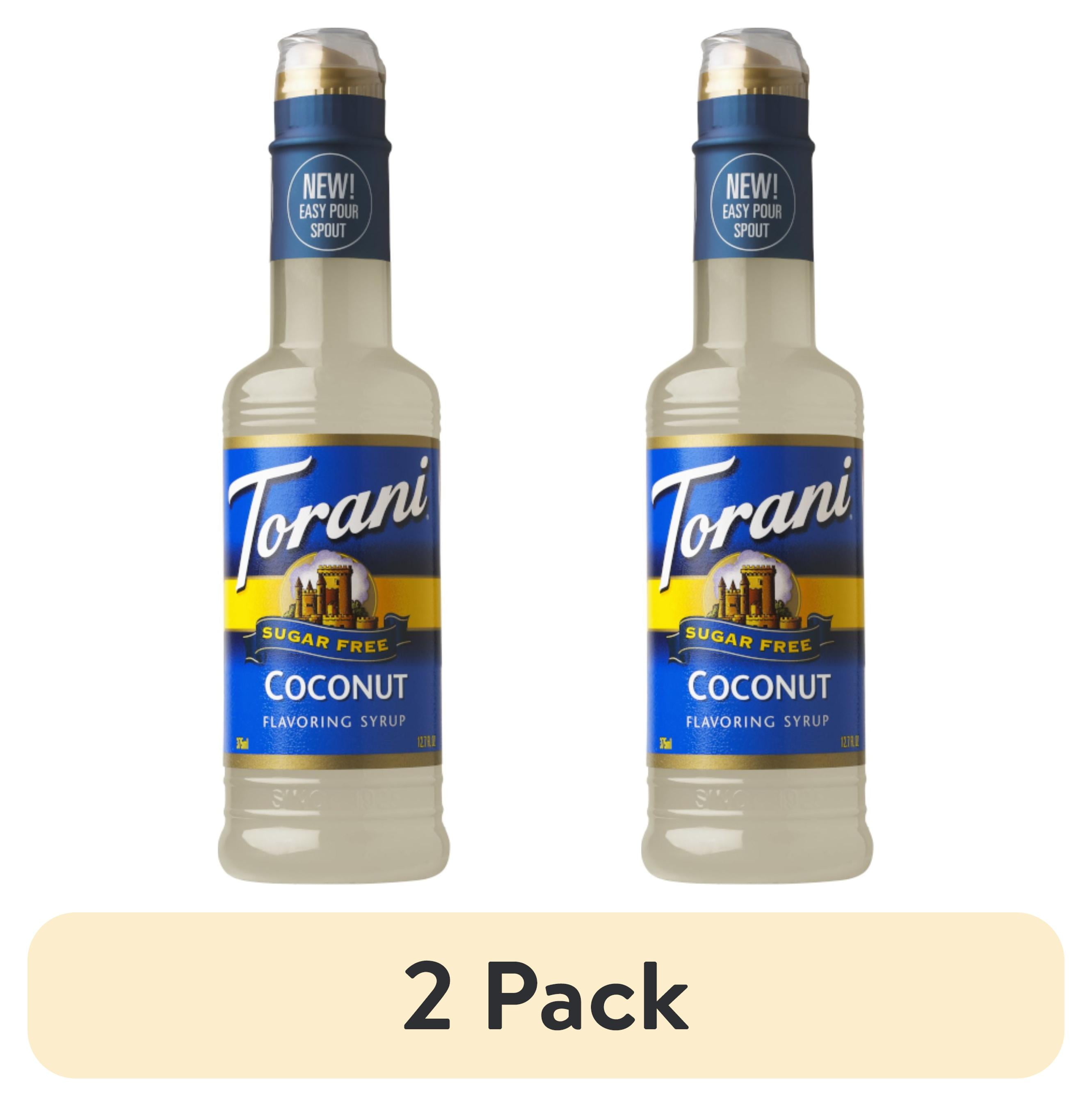 (2 pack) Torani Sugar Free Coconut Flavoring Syrup, 12.7 oz - Walmart.com