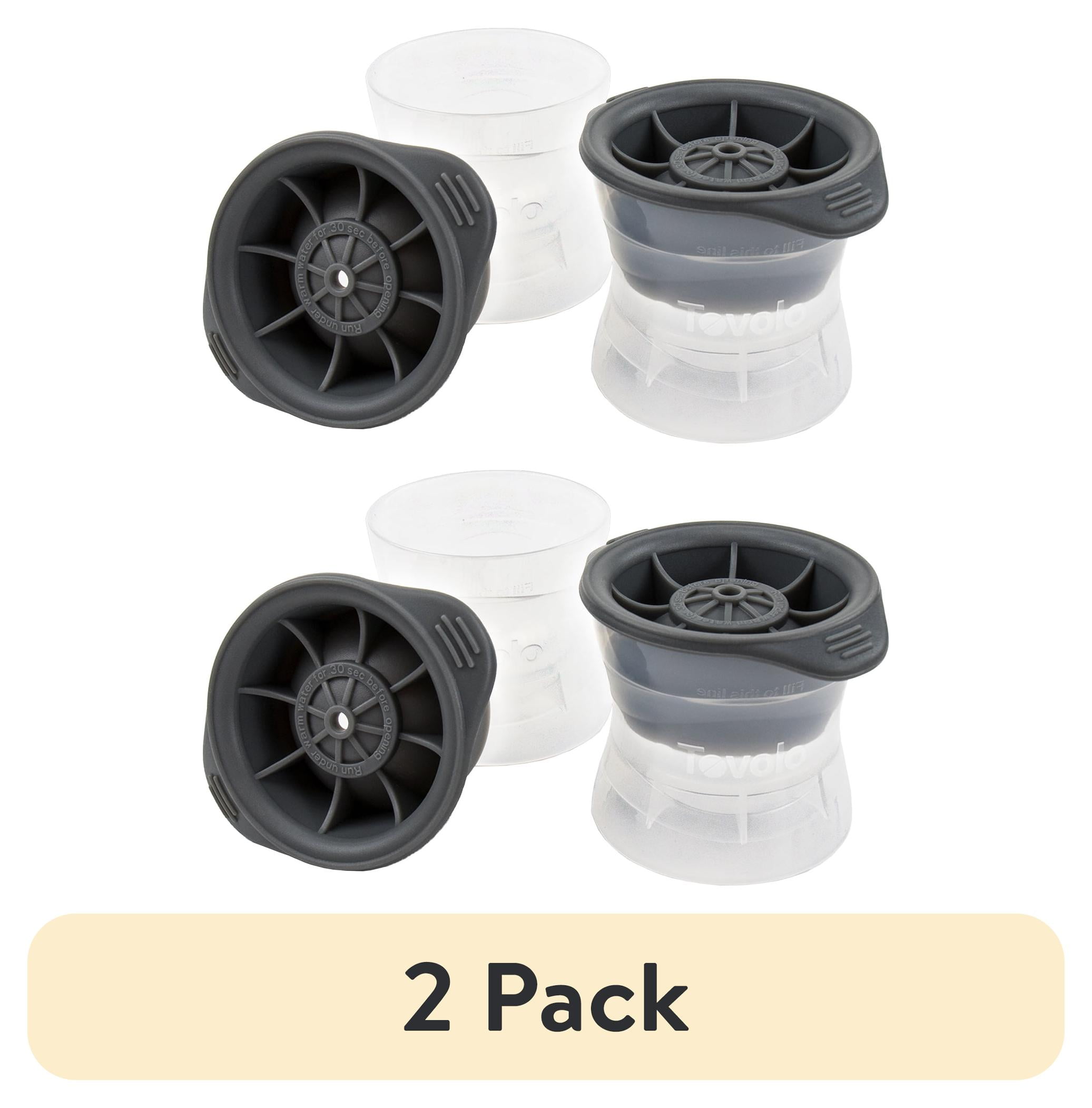 (2 pack) Tovolo Silicone Ice Mold, Sphere Large for Slow Melting Ice ...