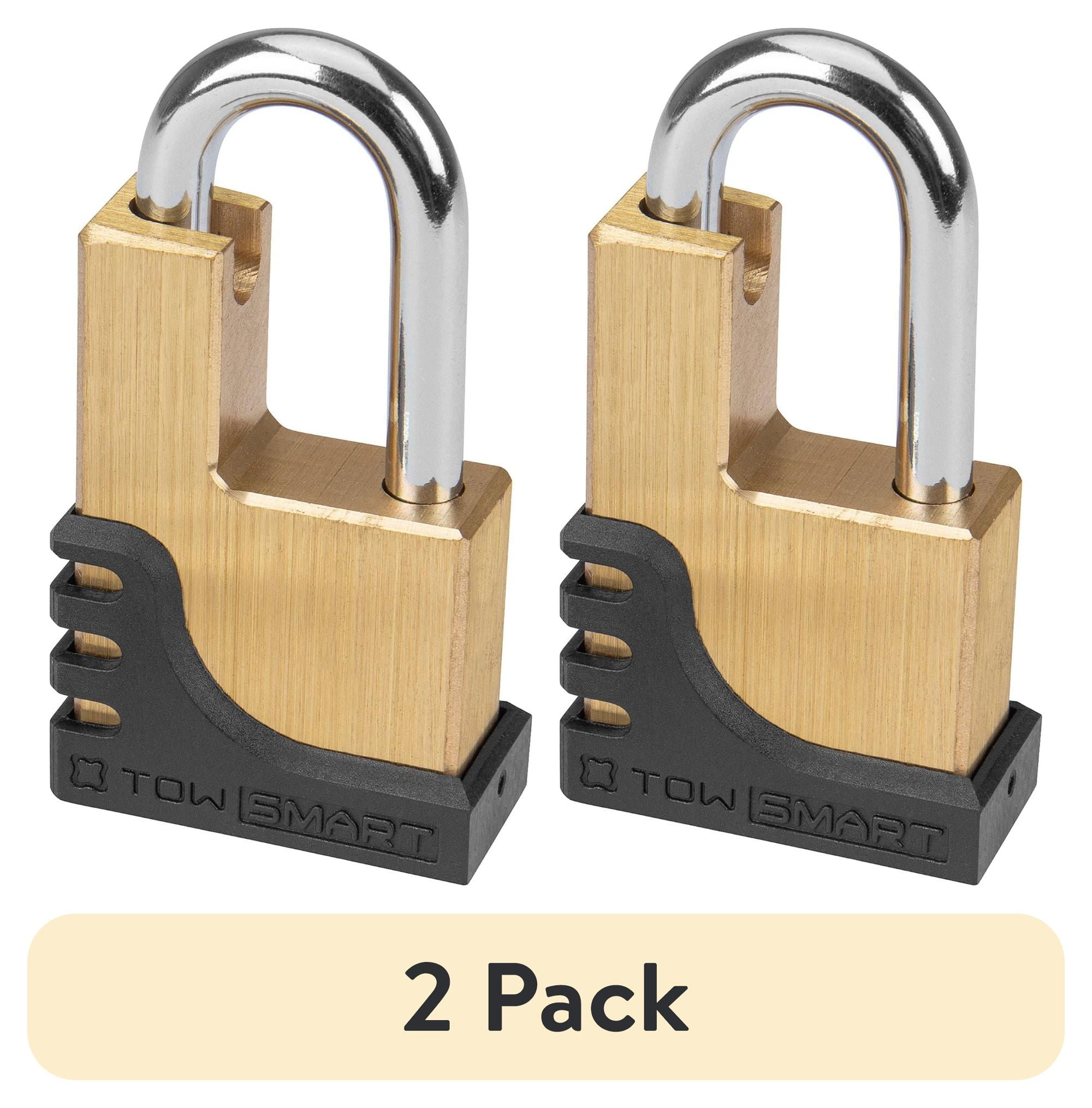 TowSmart Premium Brass Trailer Coupler Lock with 2 Keys, Fits 1 7/8, 2 ...