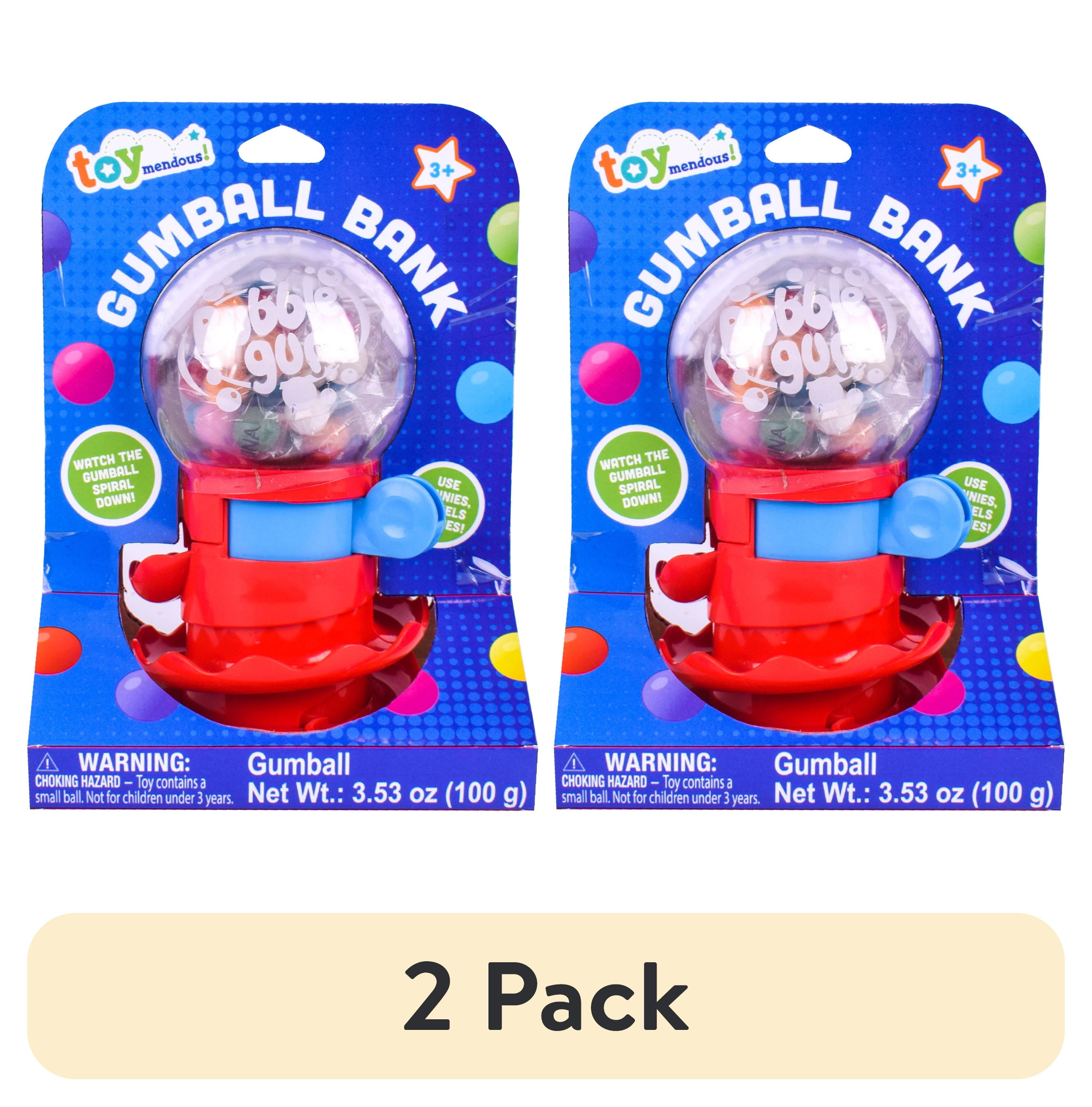 (2 pack) Toymendous Classic Gumball Bank with Gumballs, Novelty & Gag ...
