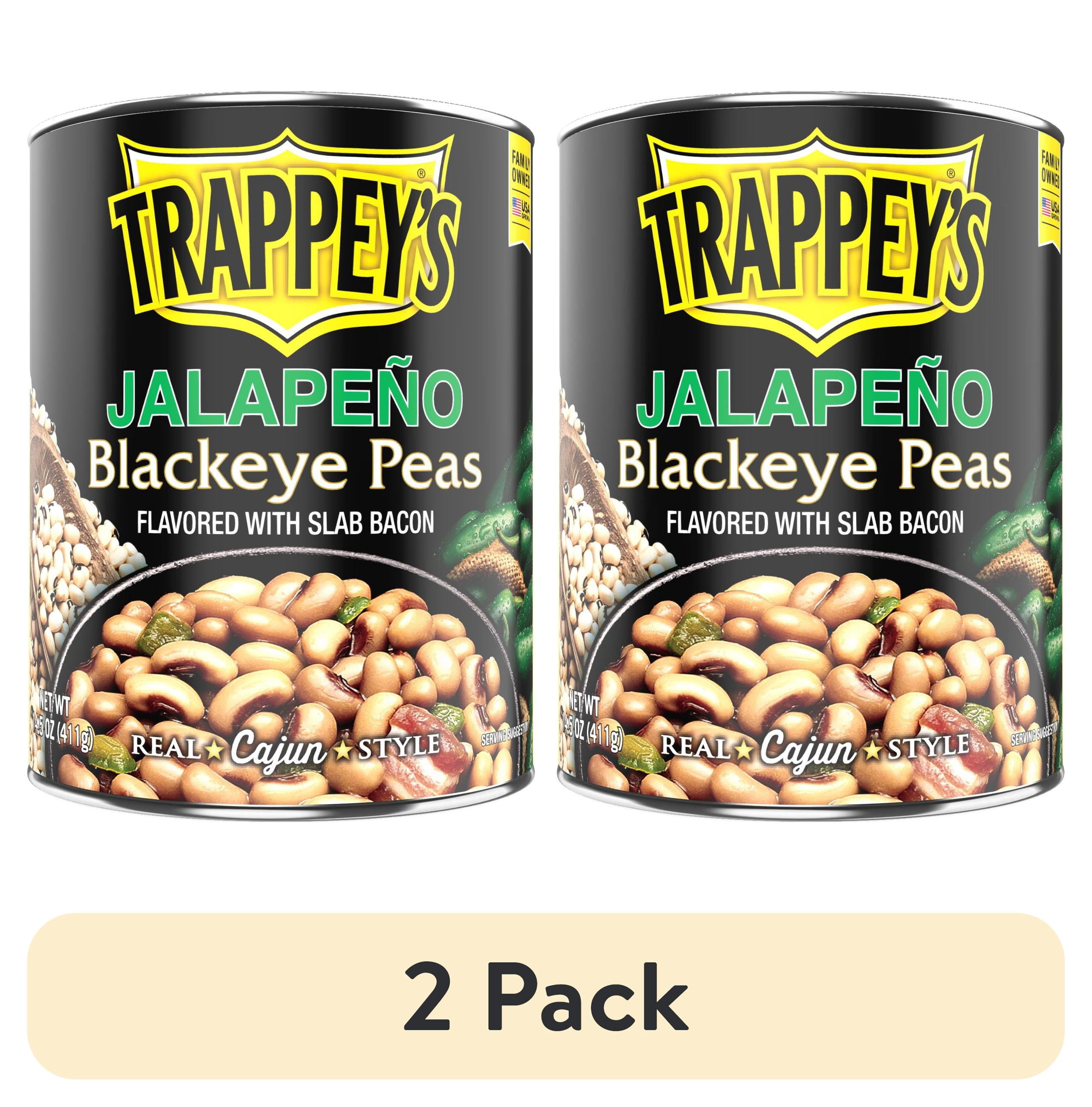 (2 pack) Trappey's Seasoned Jalapeno Black Eye Peas with Bacon, Canned ...