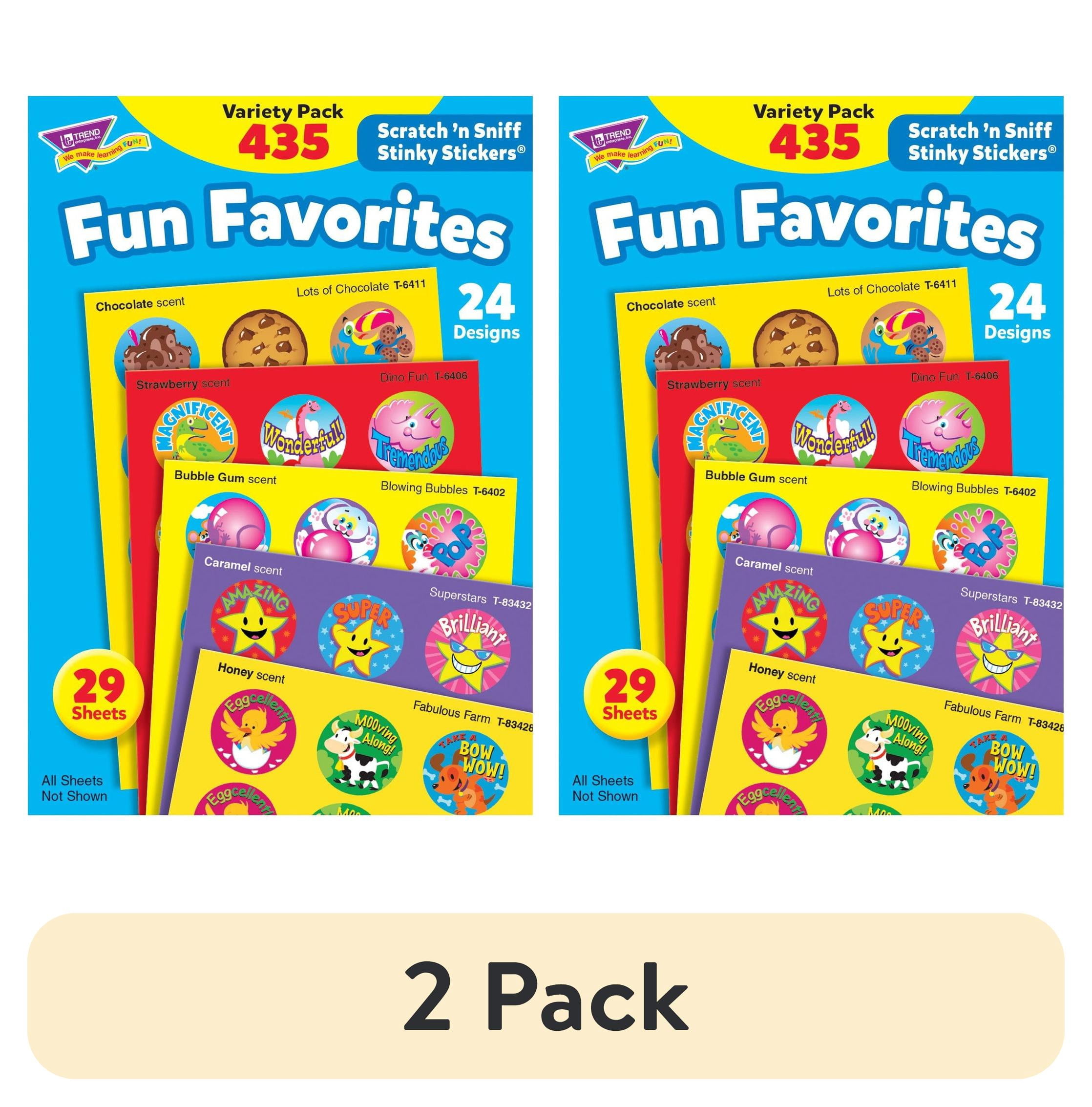 (2 pack) TREND Stinky Stickers Variety Pack, Fun and Fancy, 432/Pack ...