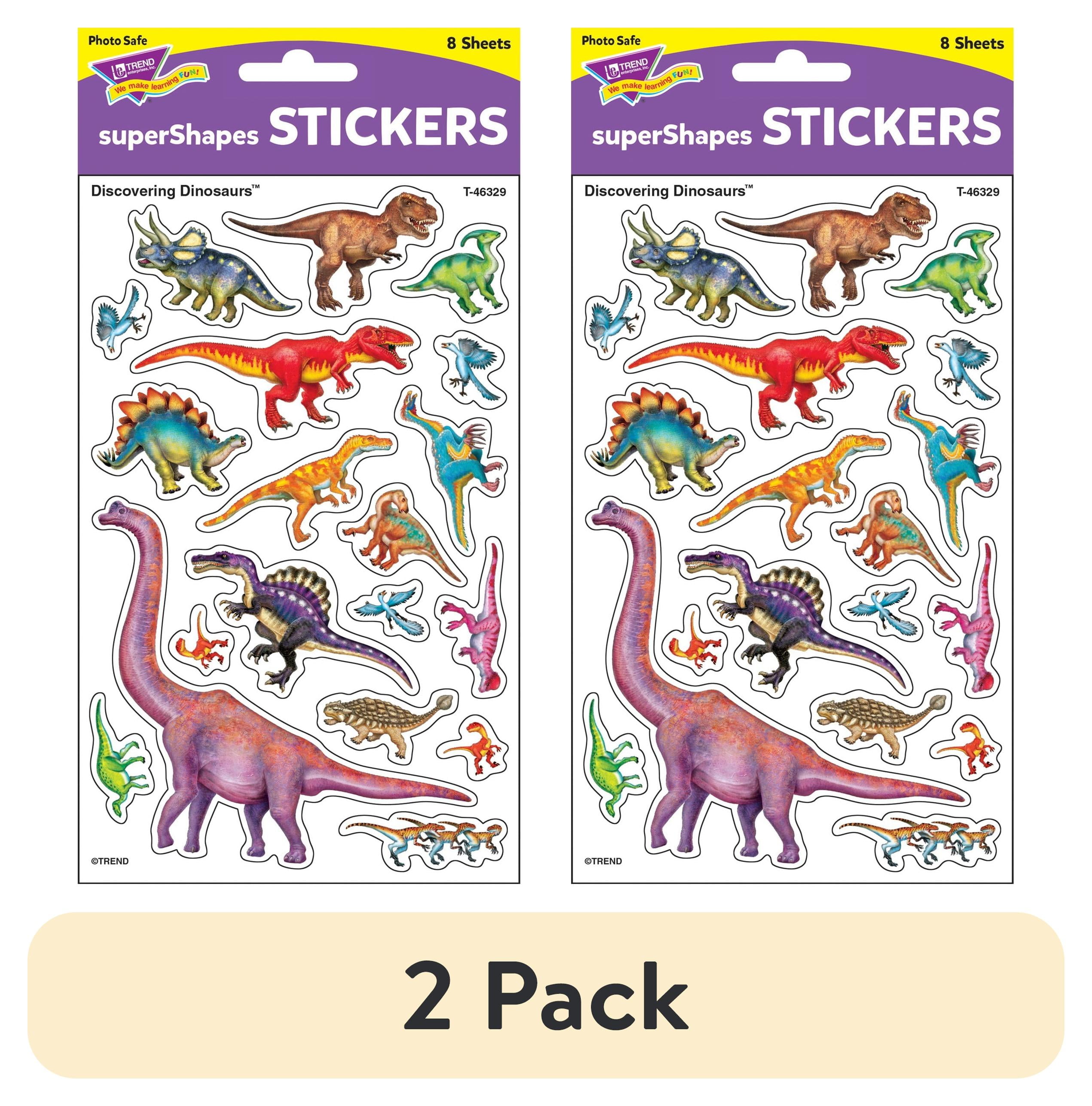 (2 pack) Trend, TEP46329, Large Dinosaurs superShapes Stickers, 152 ...