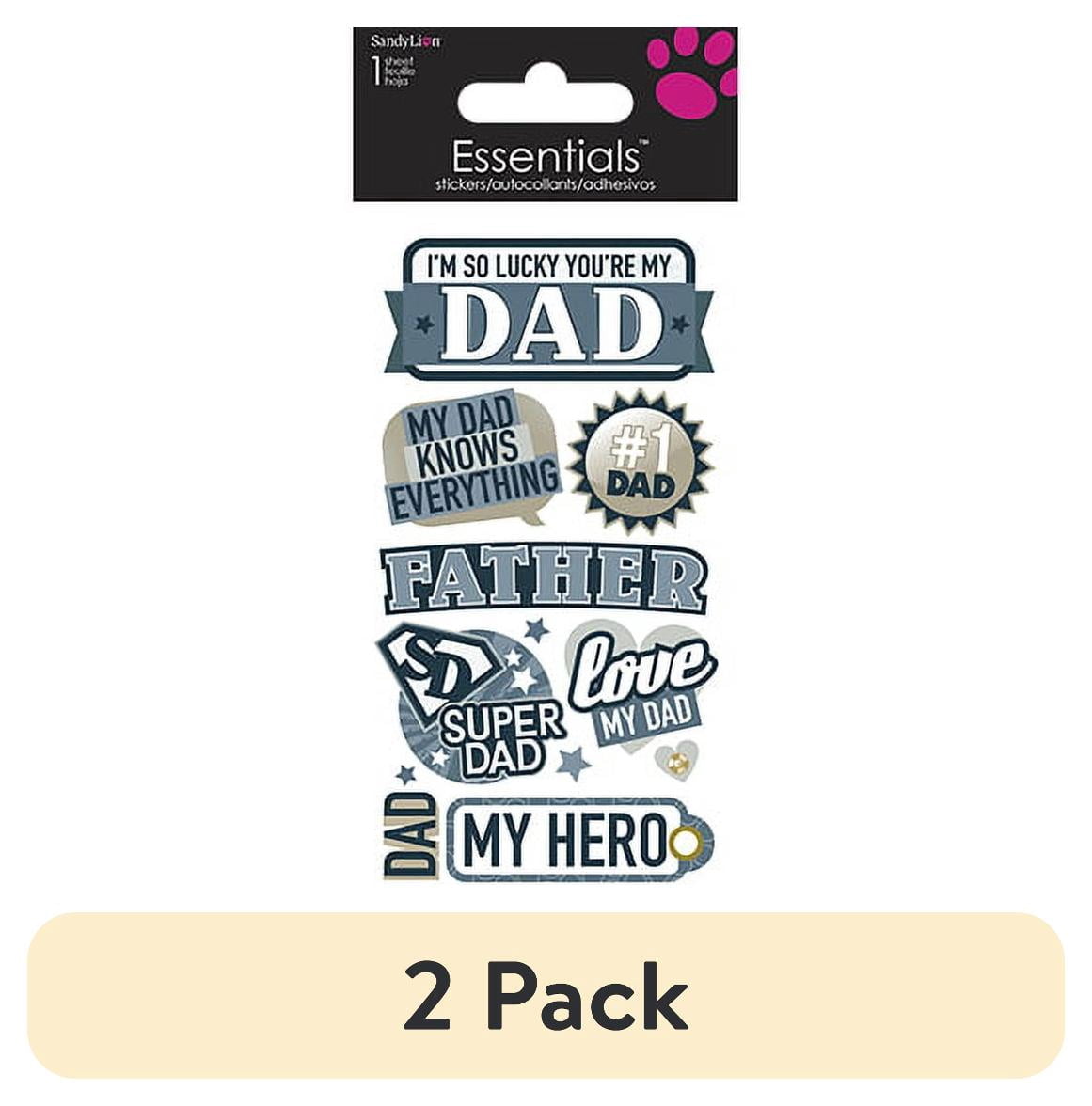 (2 pack) Trends International My Beloved Dad Essentials Stickers ...