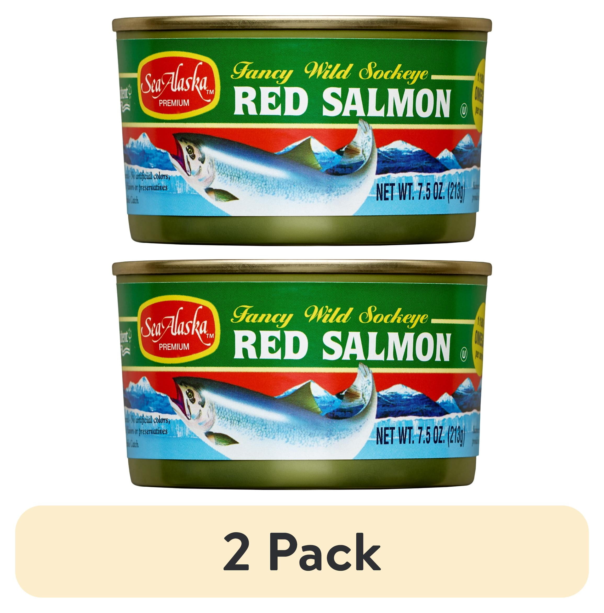 (2 pack) Trident Seafood Sea Canned Alaska Fancy Wild Sockeye Red ...