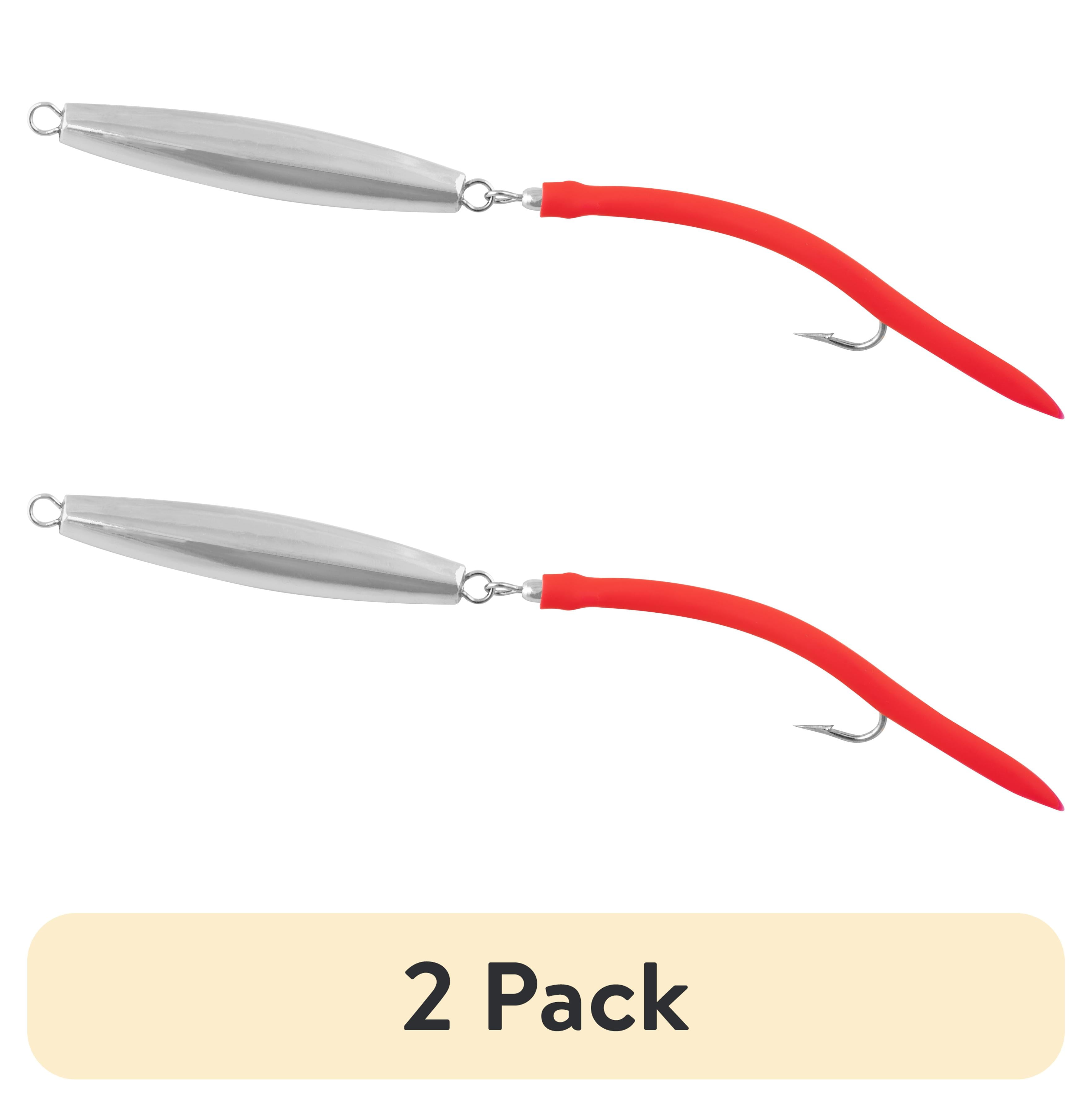 (2 pack) Tsunami Diamond Jig Fishing Lure Red Finish for Freshwater ...