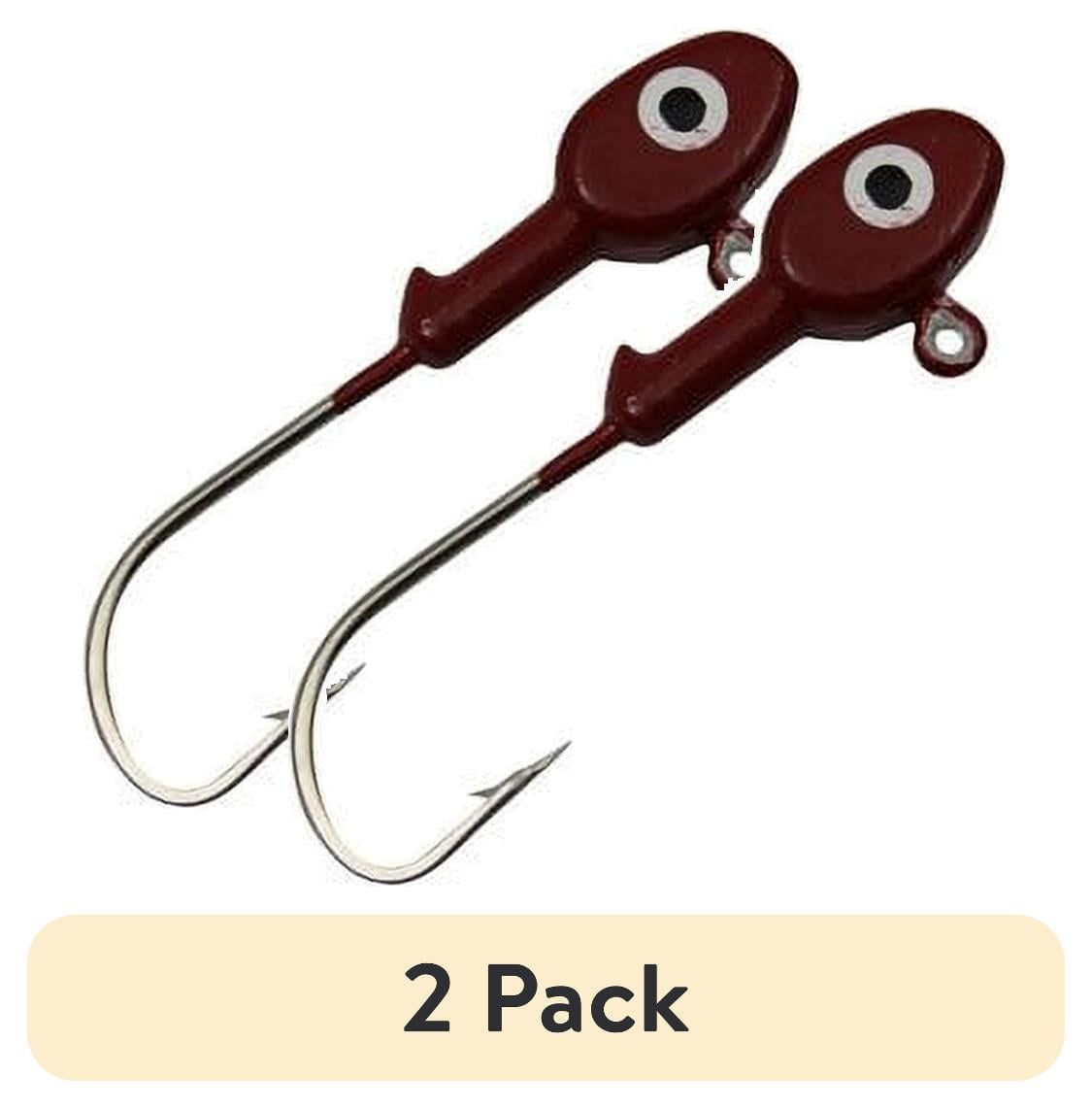 (2 pack) Tsunami Lead Jig Head Fishing Lure, Red, 3/8 oz. - Walmart.com