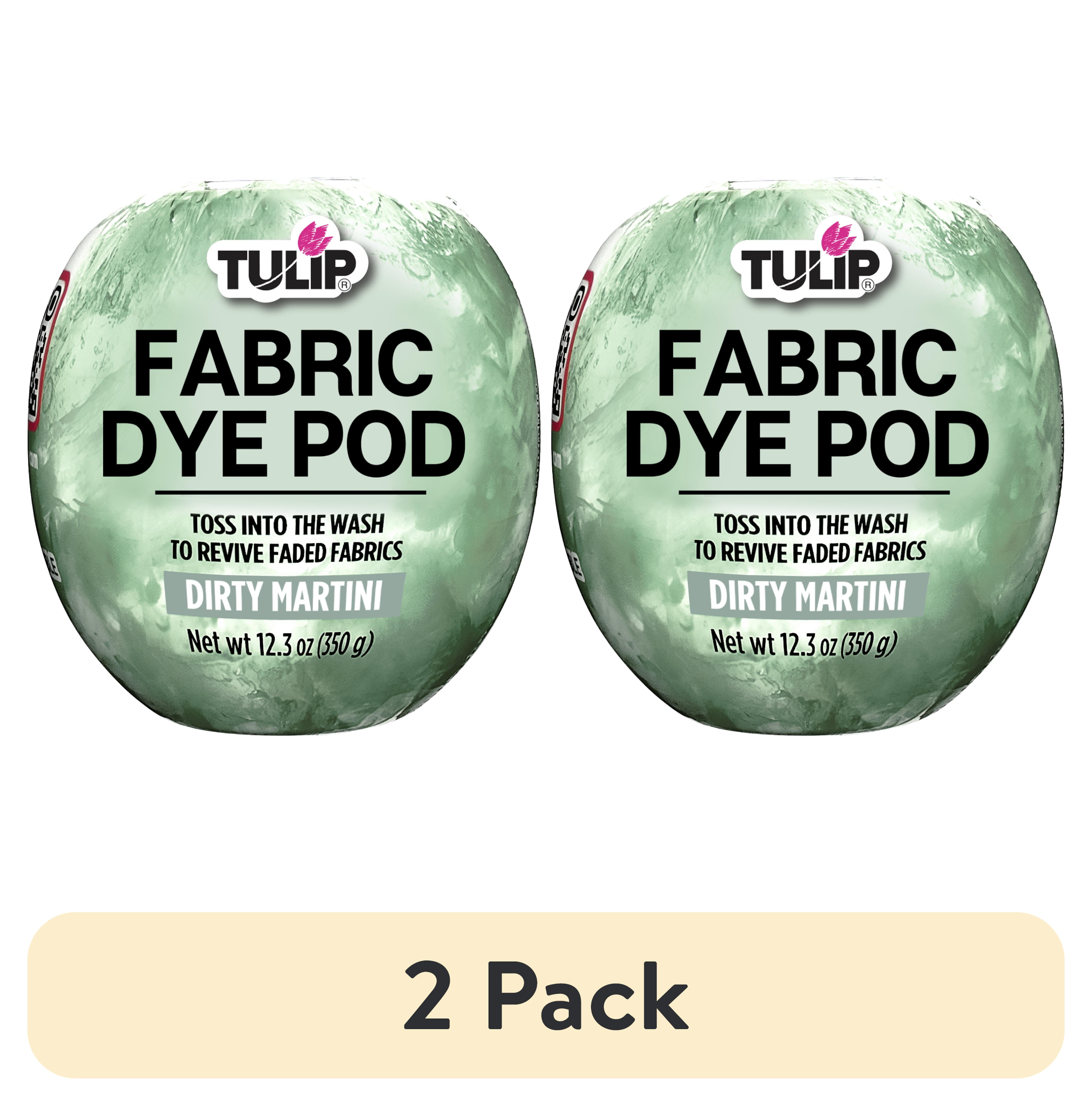(2 pack) Tulip Fabric Dye Pod Dirty Martini (Green) 12.3, New Dye for ...