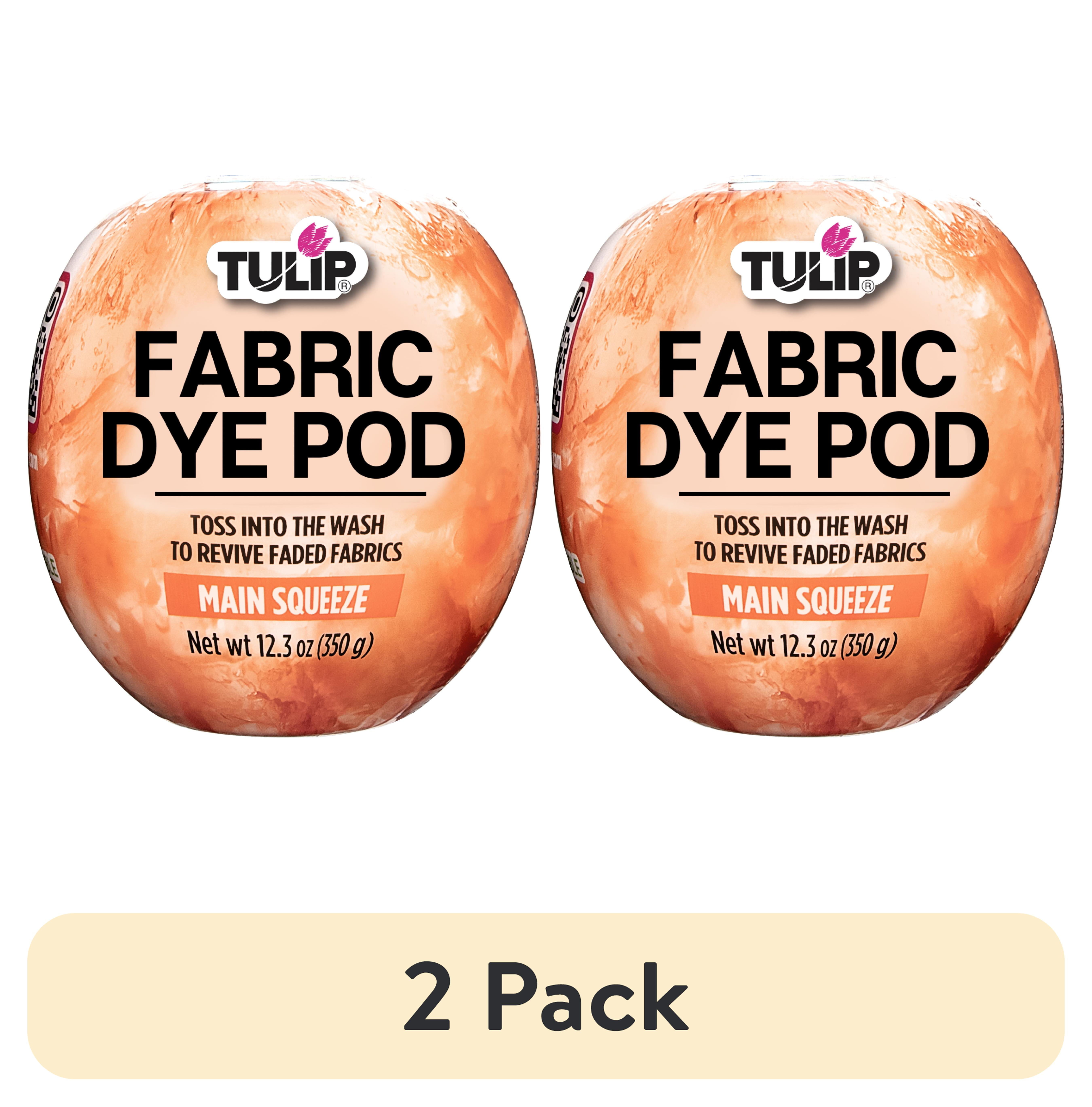 (2 pack) Tulip Fabric Dye Pod Main Squeeze (Orange) 12.3 oz, New Dye ...