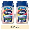Tums Ultra Strength Chewable Antacid, Heartburn Relief, Tropical Fruit ...