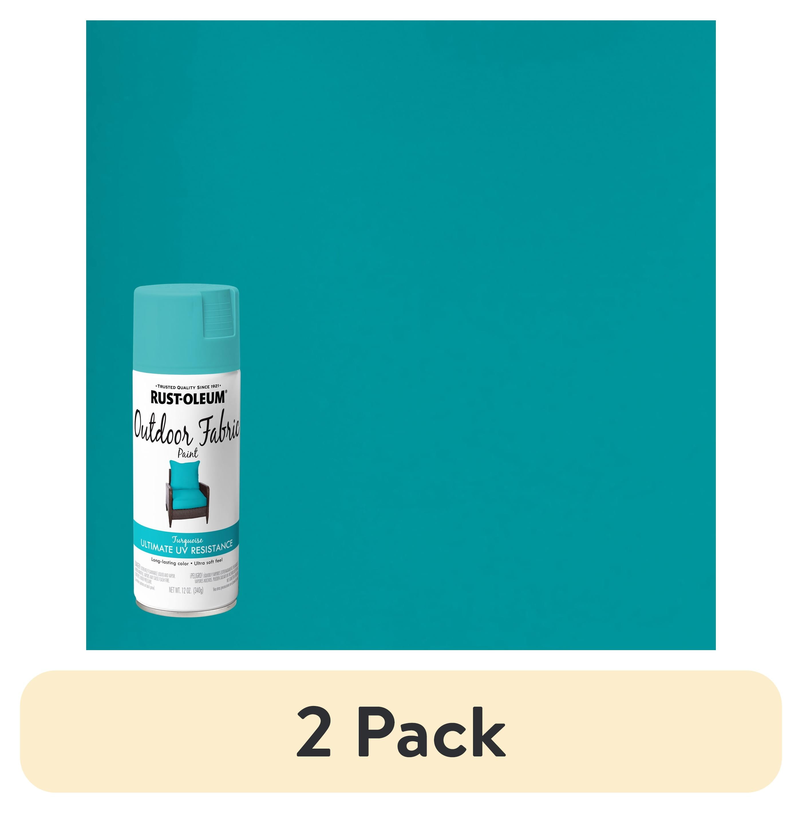 (2 pack) Turquoise, Rust-Oleum Specialty Fabric Spray Paint-358842, 12 ...