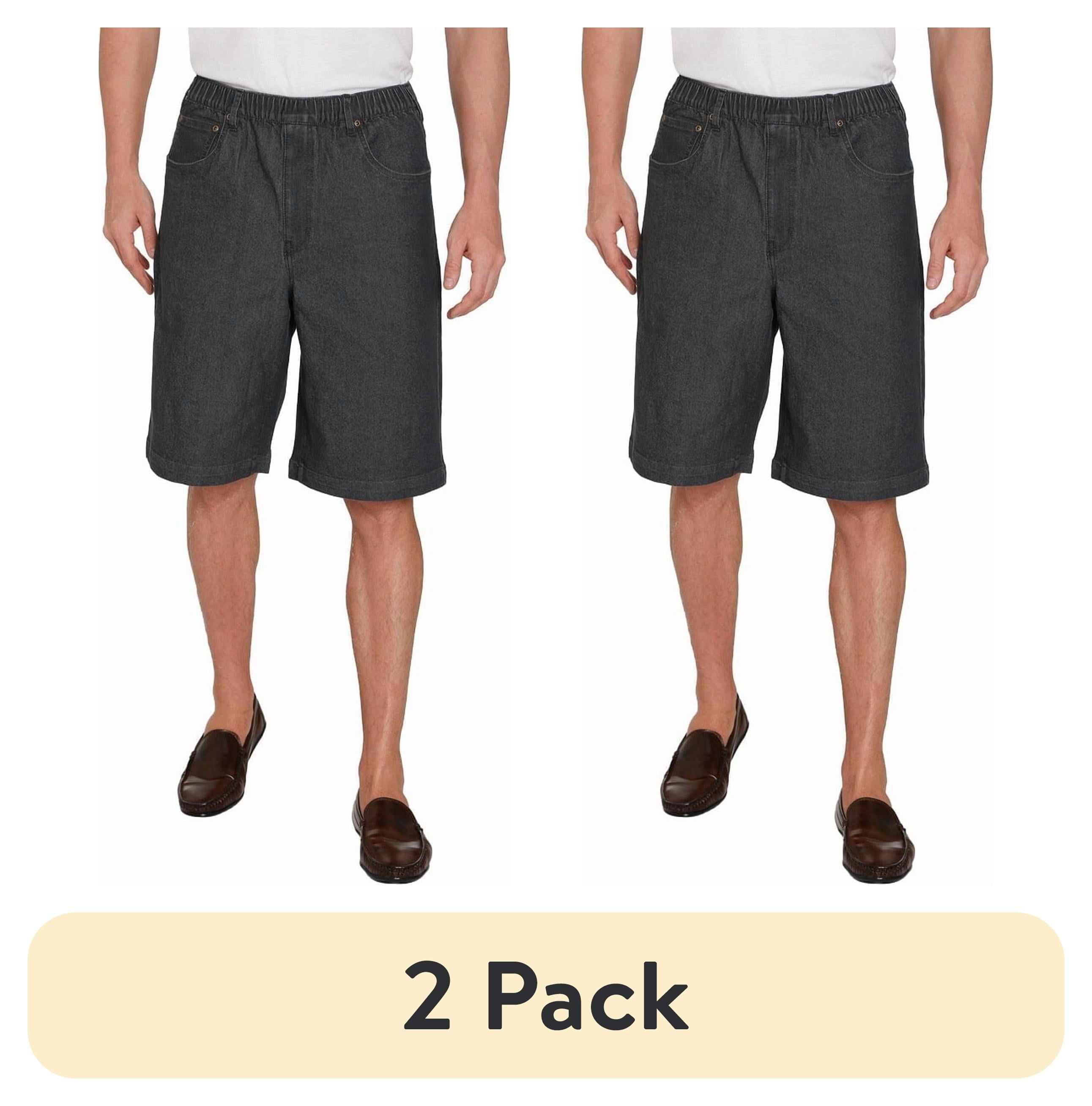 (2 pack) Turtle Bay New York Men's Stretch Waist Pull On Shorts in ...