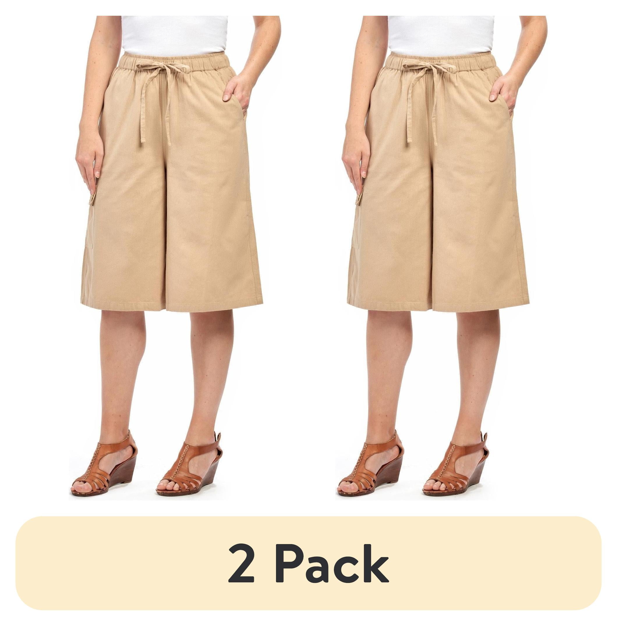 (2 pack) Turtle Bay New York Women's Calcutta Split Skirt in 100% ...