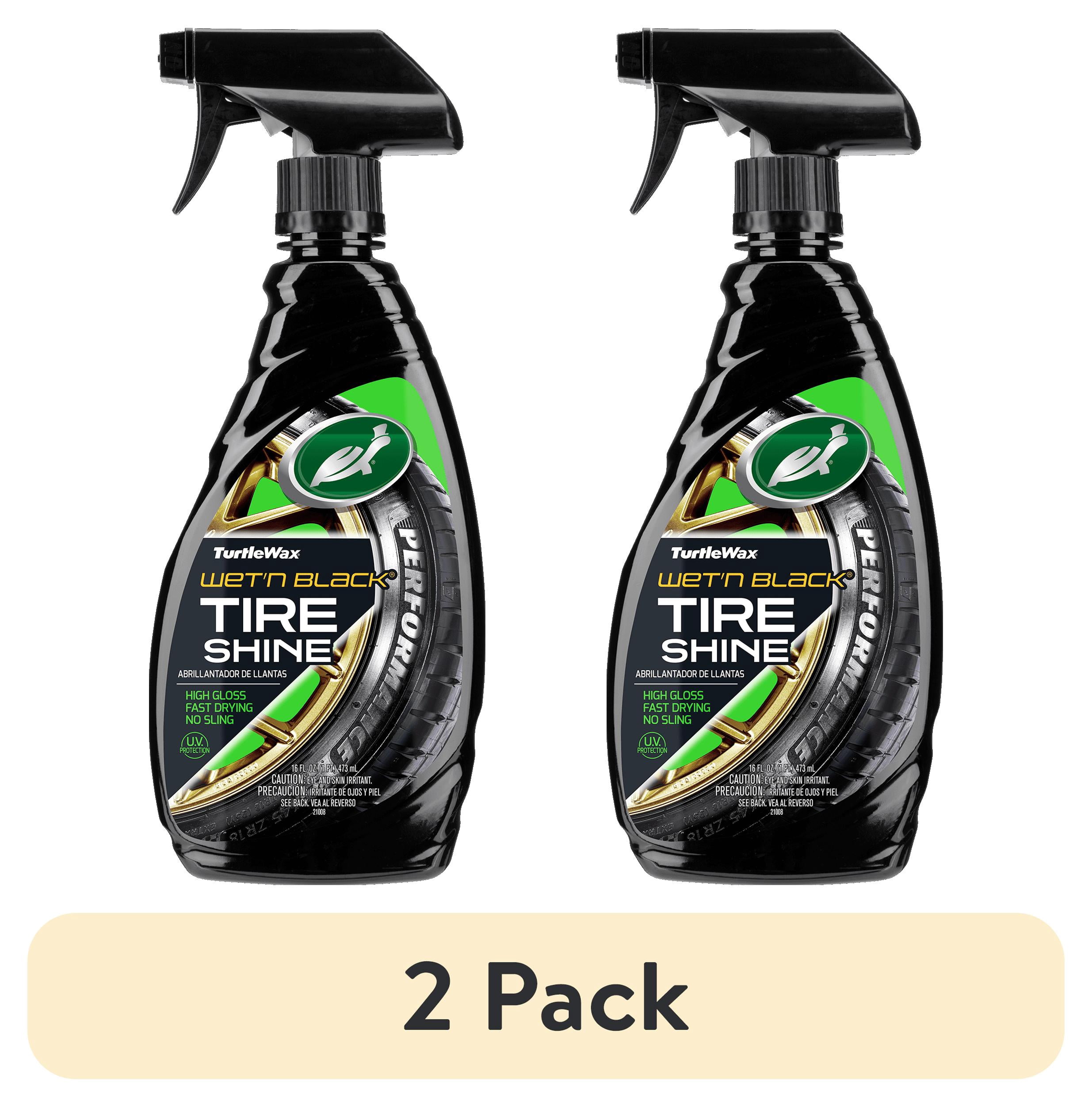 (2 pack) Turtle Wax Wet’n Black Tire Shine, 16 fl. oz. - Walmart.com