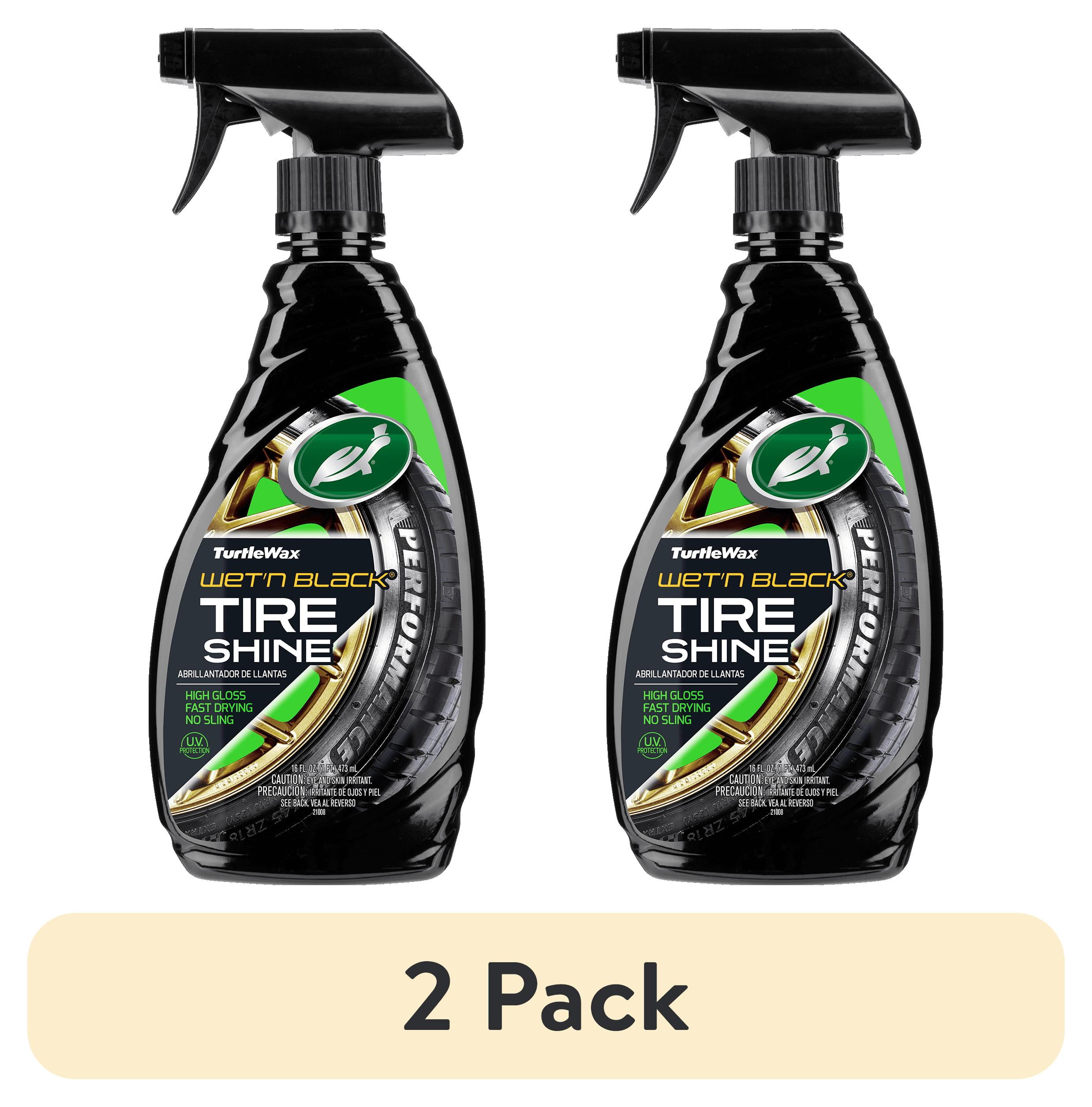 (2 pack) Turtle Wax Wet’n Black Tire Shine, 23 fl. oz. - Walmart.com
