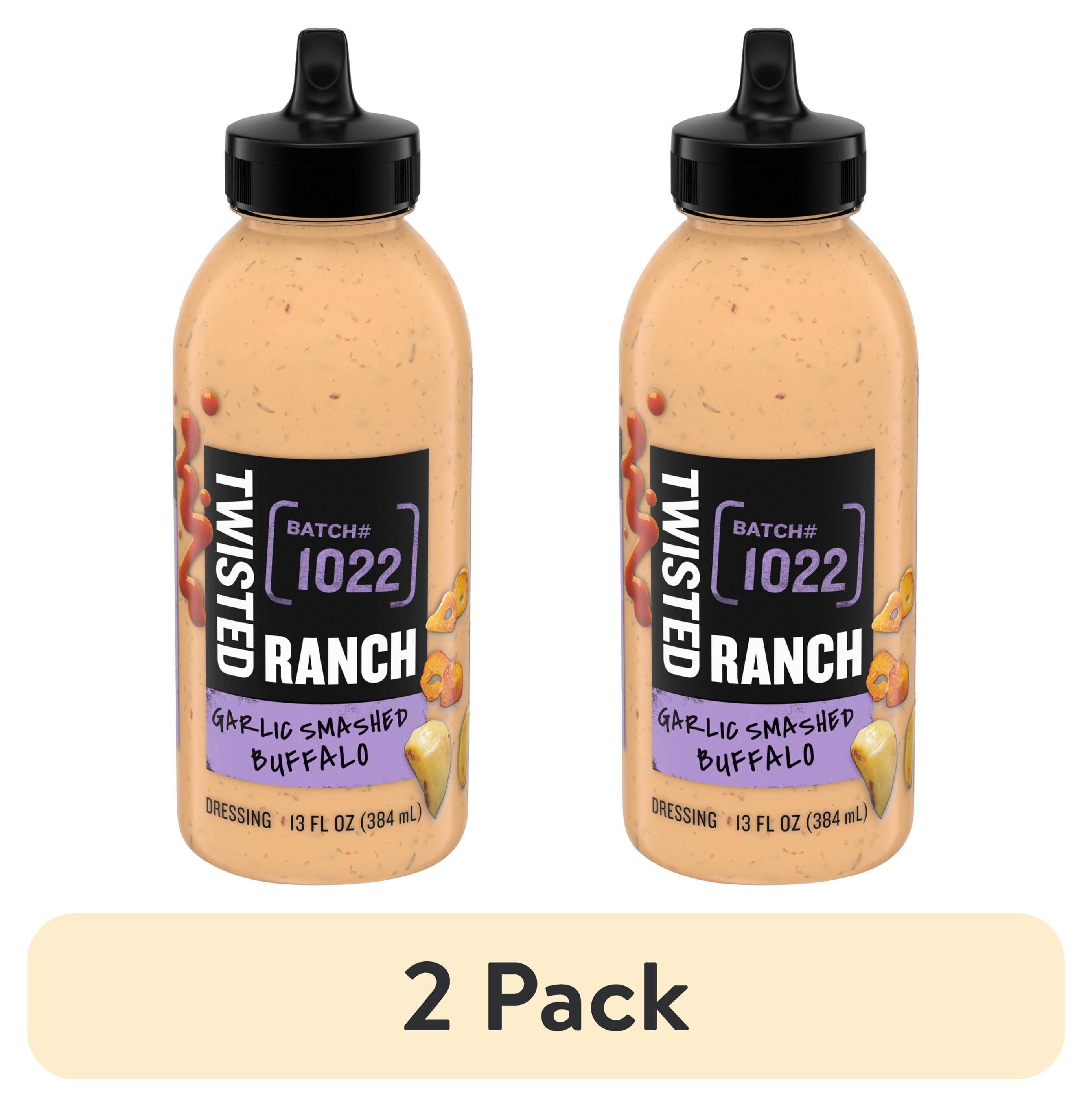 (2 pack) Twisted Ranch Garlic Smashed Buffalo Sauce & Dressing, 13 fl ...