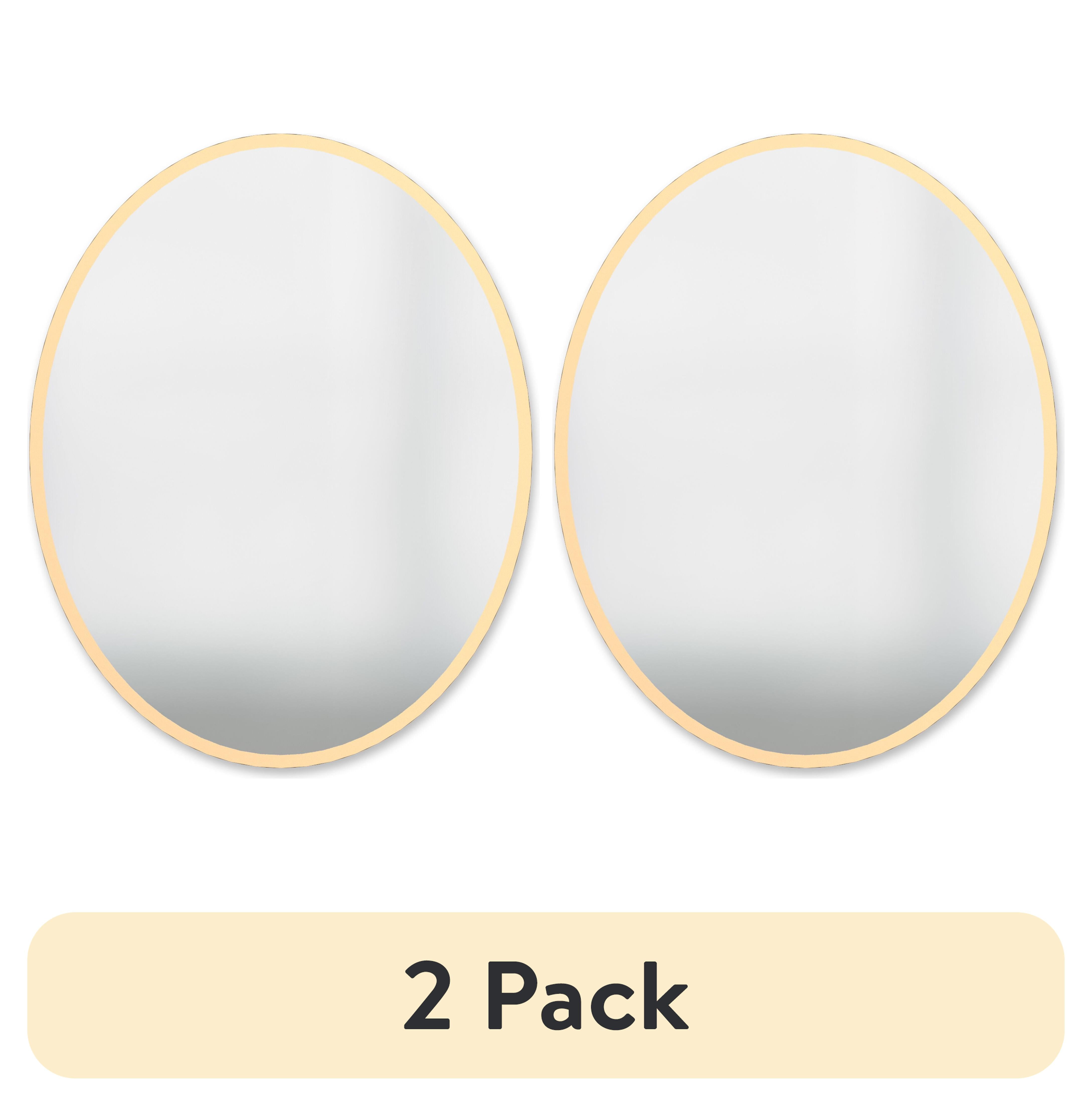 (2 pack) U Brands, Magnetic Locker Mirror, Oval, 1 Count - Walmart.com