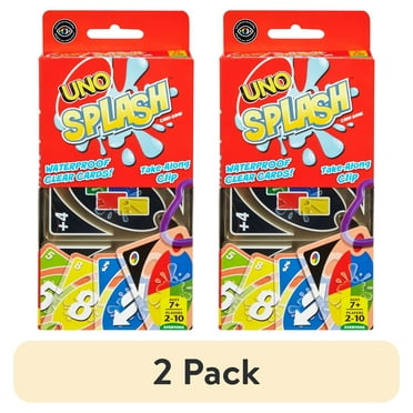 UNO DOS Splash Waterproof Card Game for Kindergarten Fun - Walmart ...