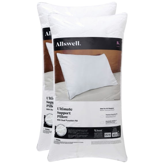 (2 pack) Ultimate Support Pillows, King - Walmart.com