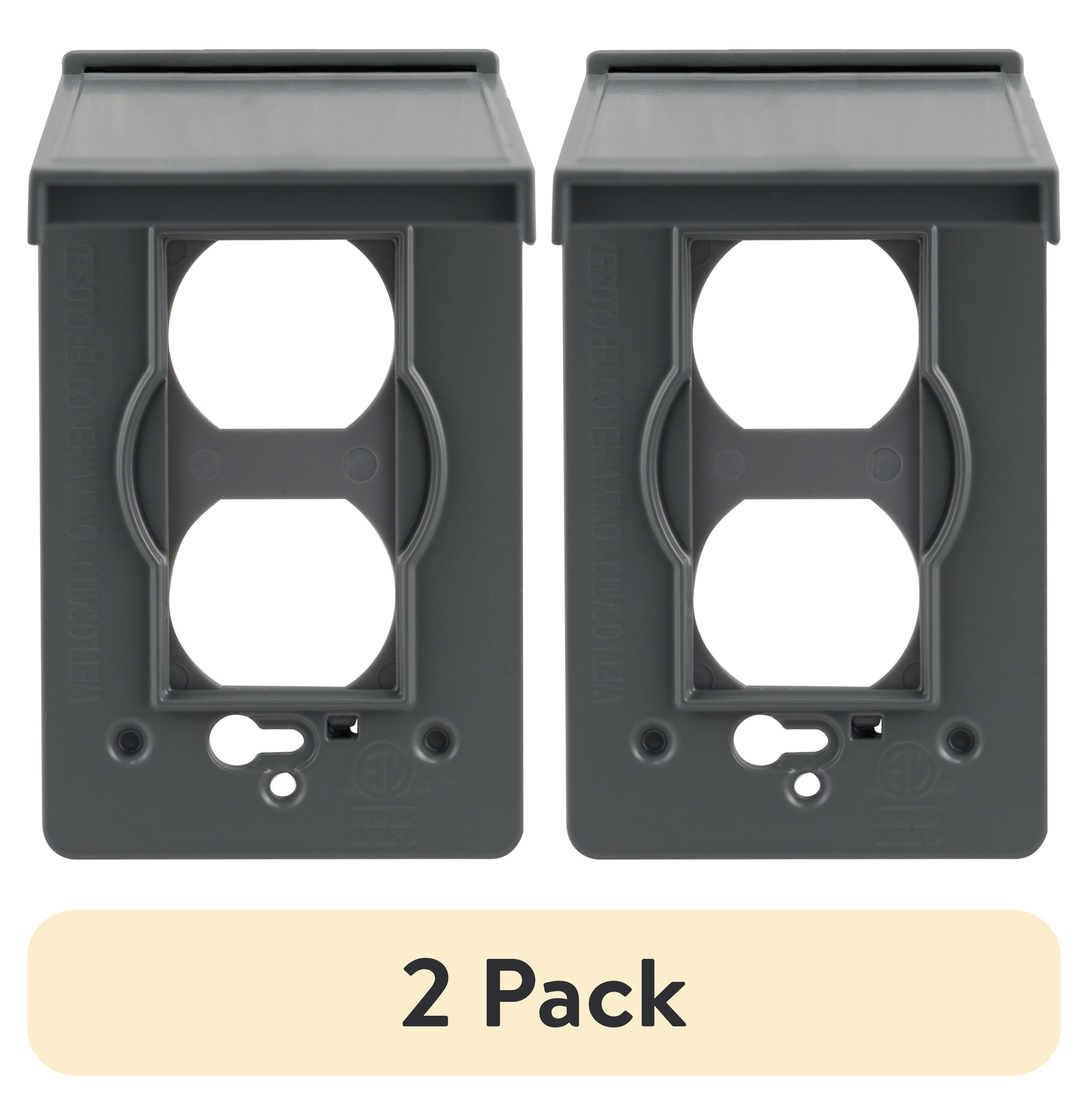 (2 pack) UltraPro Outdoor Metal Electrical Outlet Cover, Weather ...