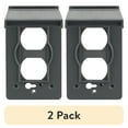 (2 pack) UltraPro Outdoor Metal Electrical Outlet Cover, Weather ...