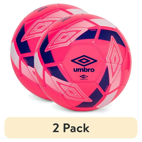 (2 pack) Umbro Ceramica 2.0 Size 5 Beginner and Youth Soccer Ball, Pink ...